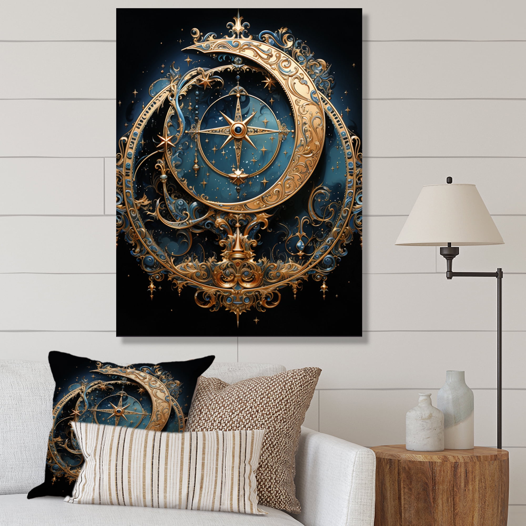 Designart "Crescent Moon Islam painting I" Religion & Spirituality Wall ...