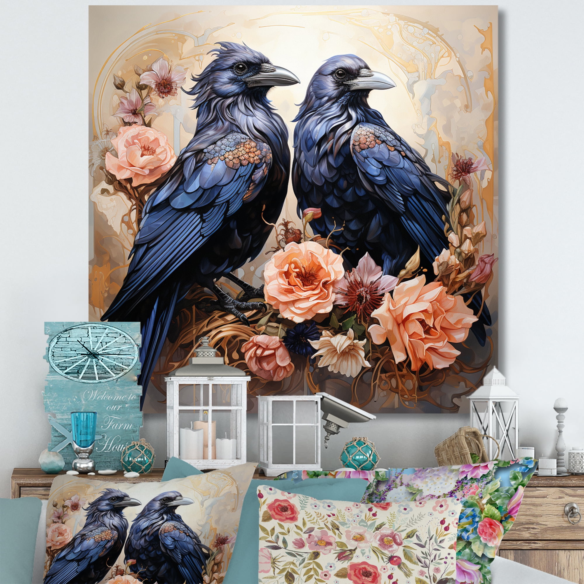 Designart "Crow Royal I" Landscapes Wall Decor - Walmart.com