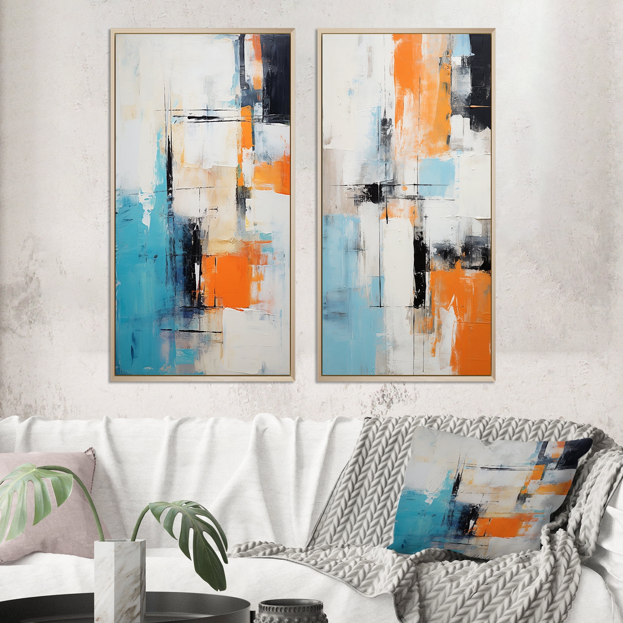 Designart "Cubist Explorations Deconstructed Minimalism I" Abstract ...