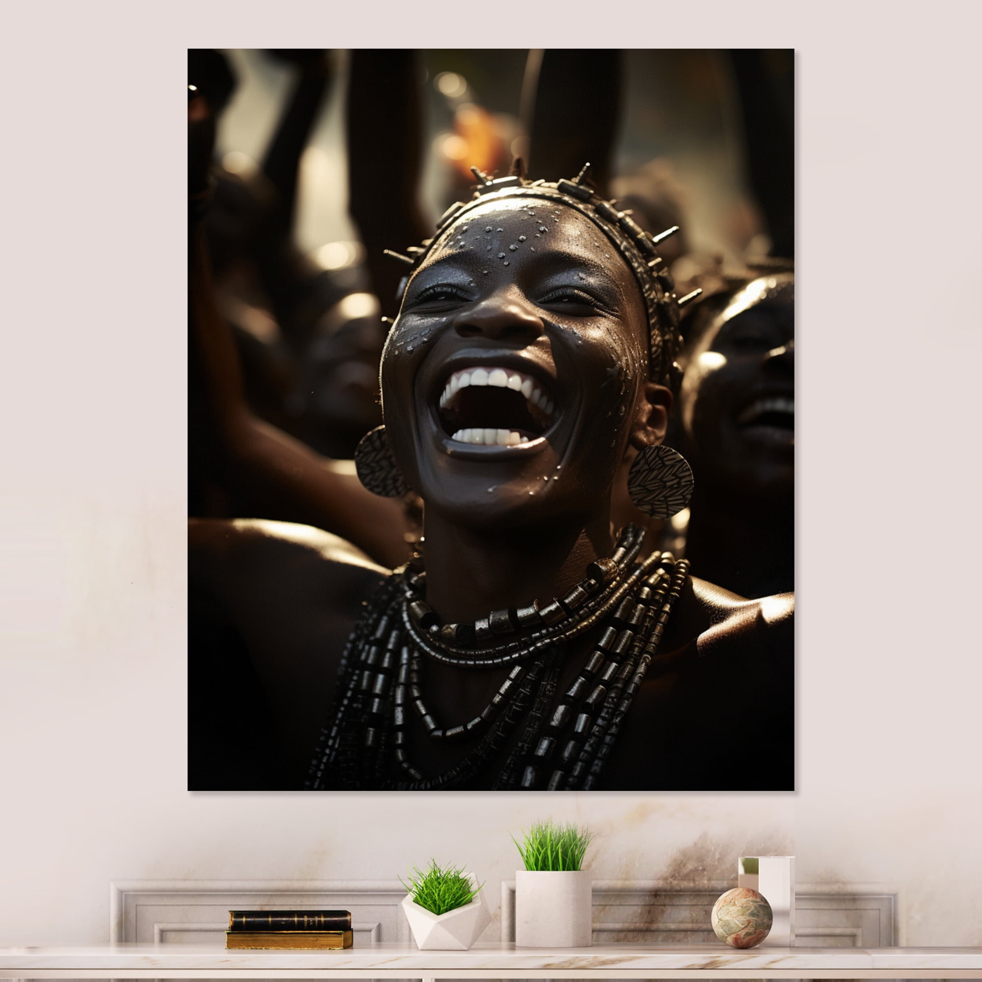 Designart "Dancing to African Rhythms I" African American Art Metal Art ...