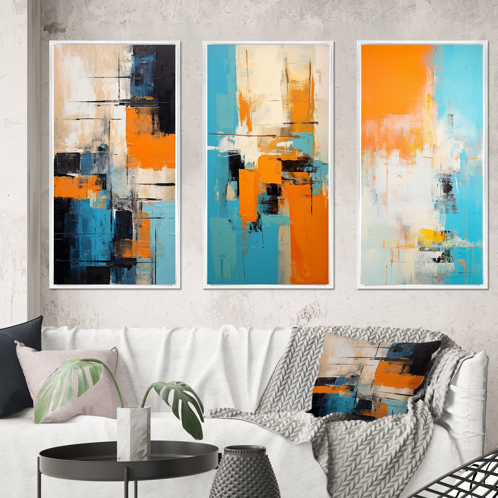 Designart "Deconstructed Colorfields Minimalist Abstract I" Abstract ...