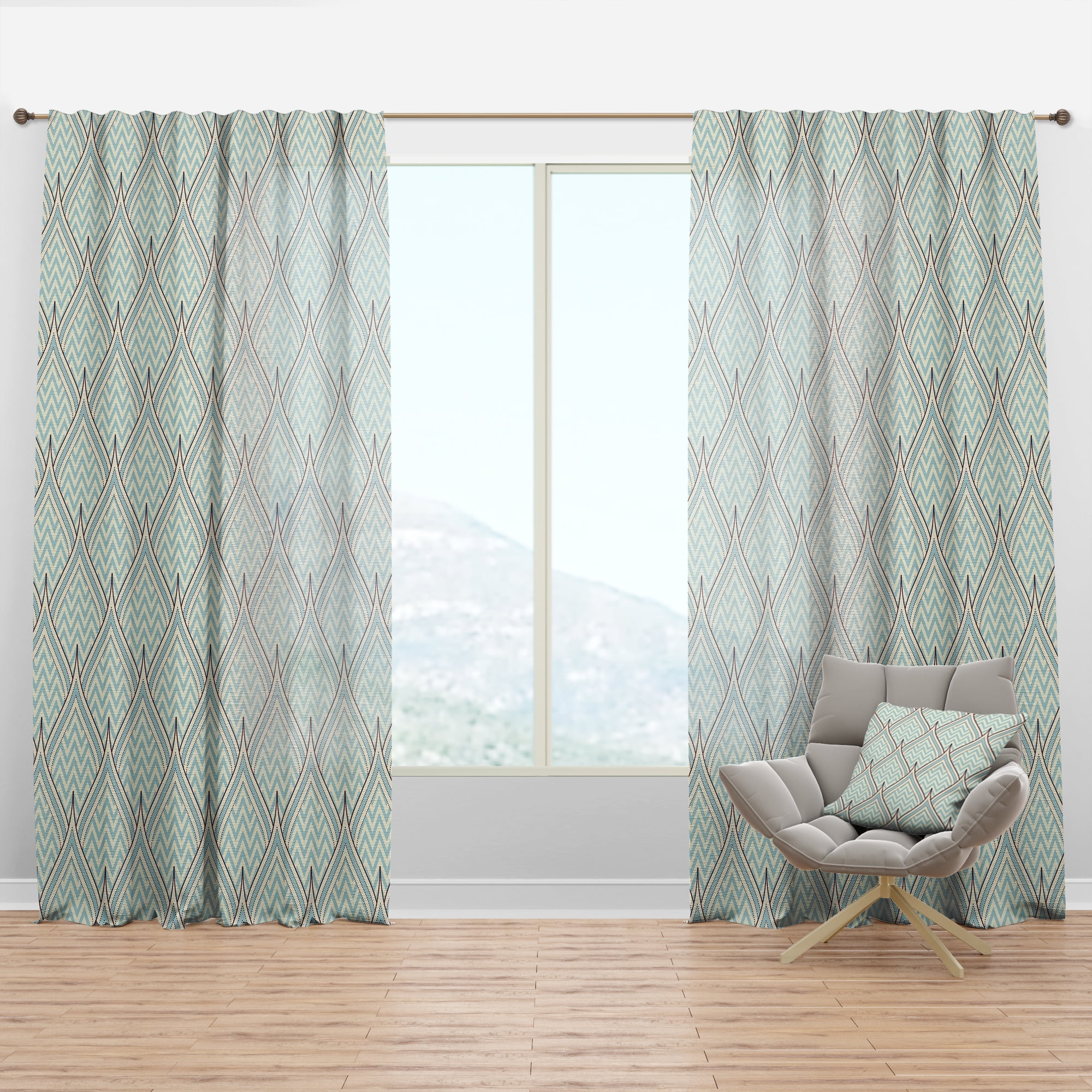 Designart 'Decorative Elements with Ornament' Mid-Century Modern ...