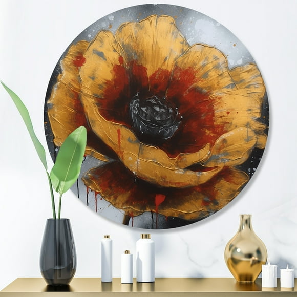 Poppy Metal Wall Art