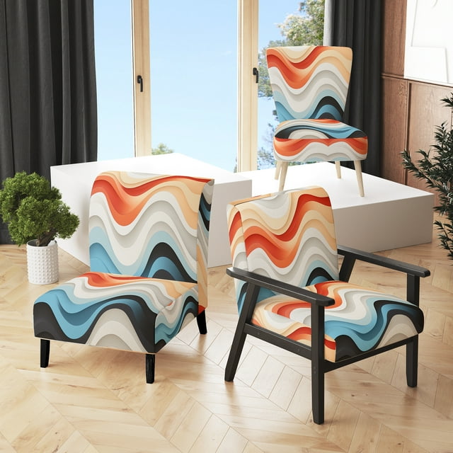 Designart "Delirium of Straight Lines in Op Art II" Multi-Color Modern ...