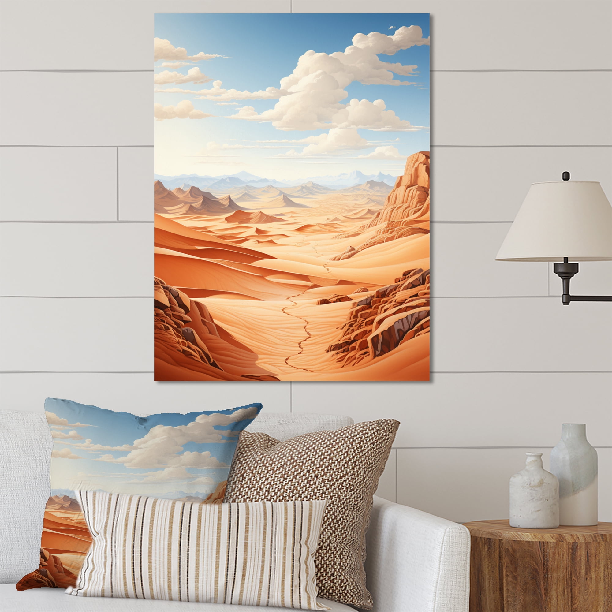 Designart "Desert Sandscape II" Landscapes Metal Wall Art - Walmart.com