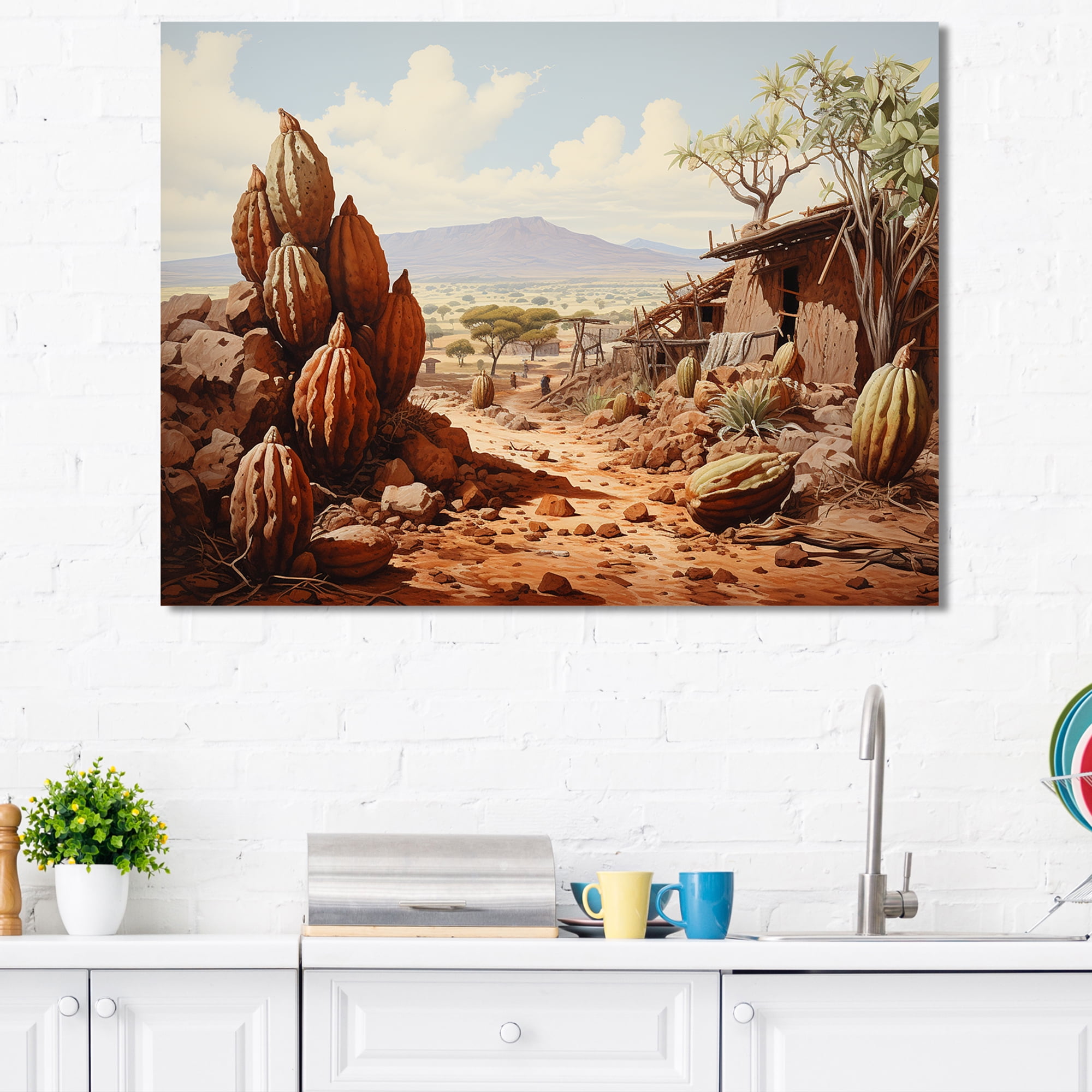 Designart "Dessert Of Chocolate Haven I" cacao Wall Decor - Walmart.com