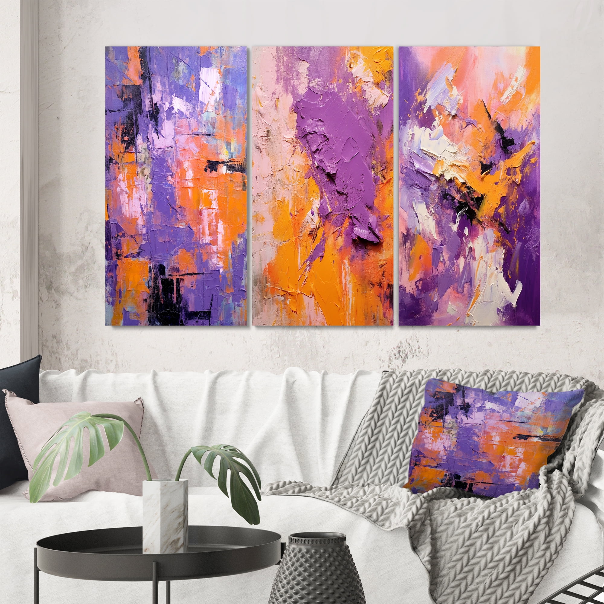 Designart "Developing Motions Abstract Expression IV" Abstract Painting ...