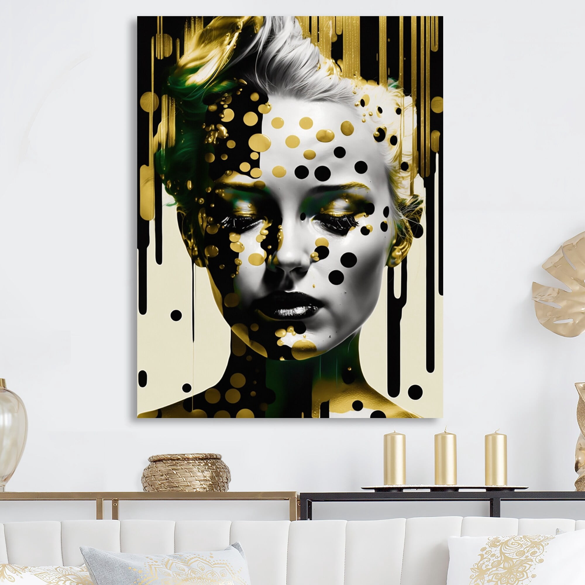 Designart "Divine Feminine Ascension IV" Modern Woman Metal Art Print ...
