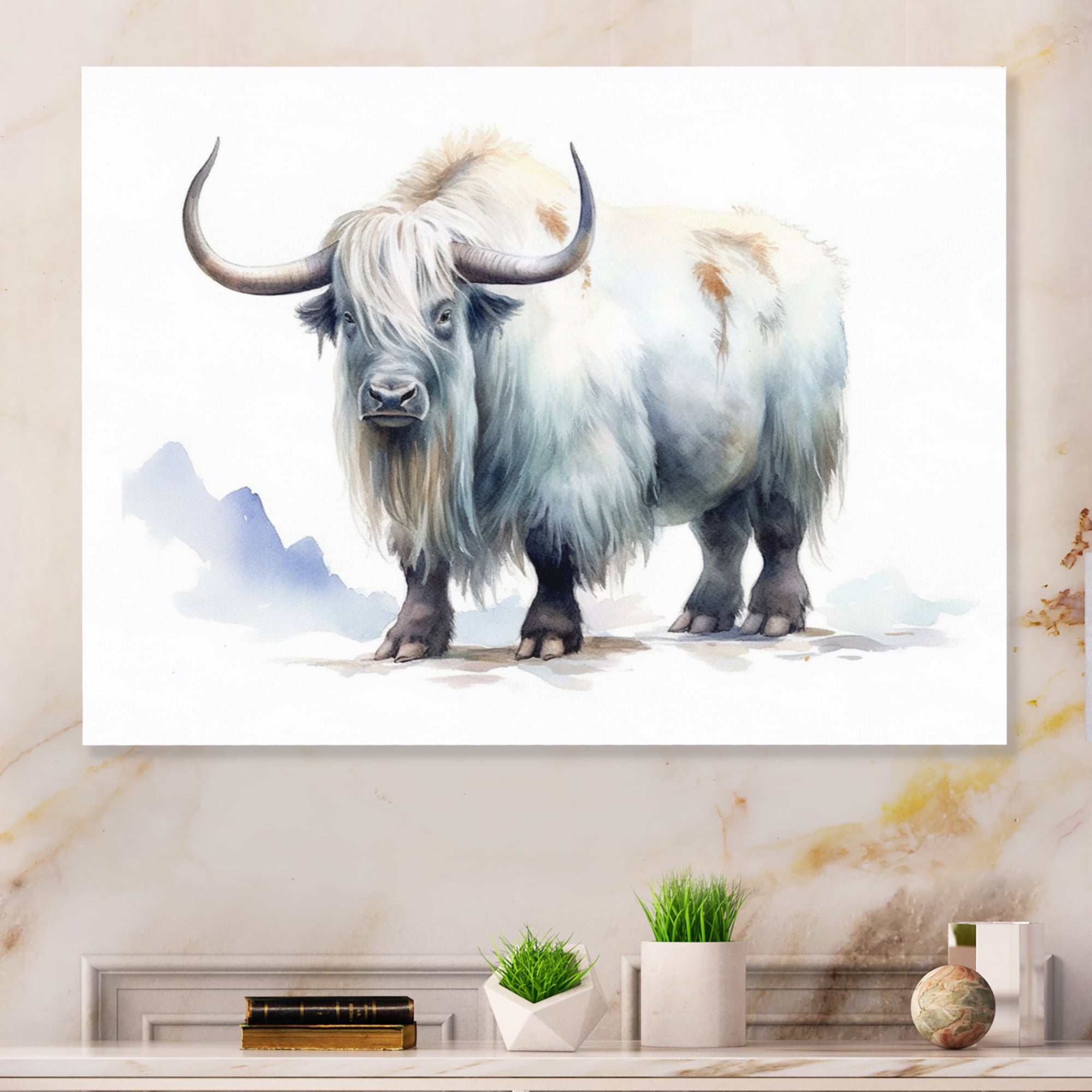Designart "Domesticated Yak III" Yaks Metal Wall Art Prints - Walmart.com