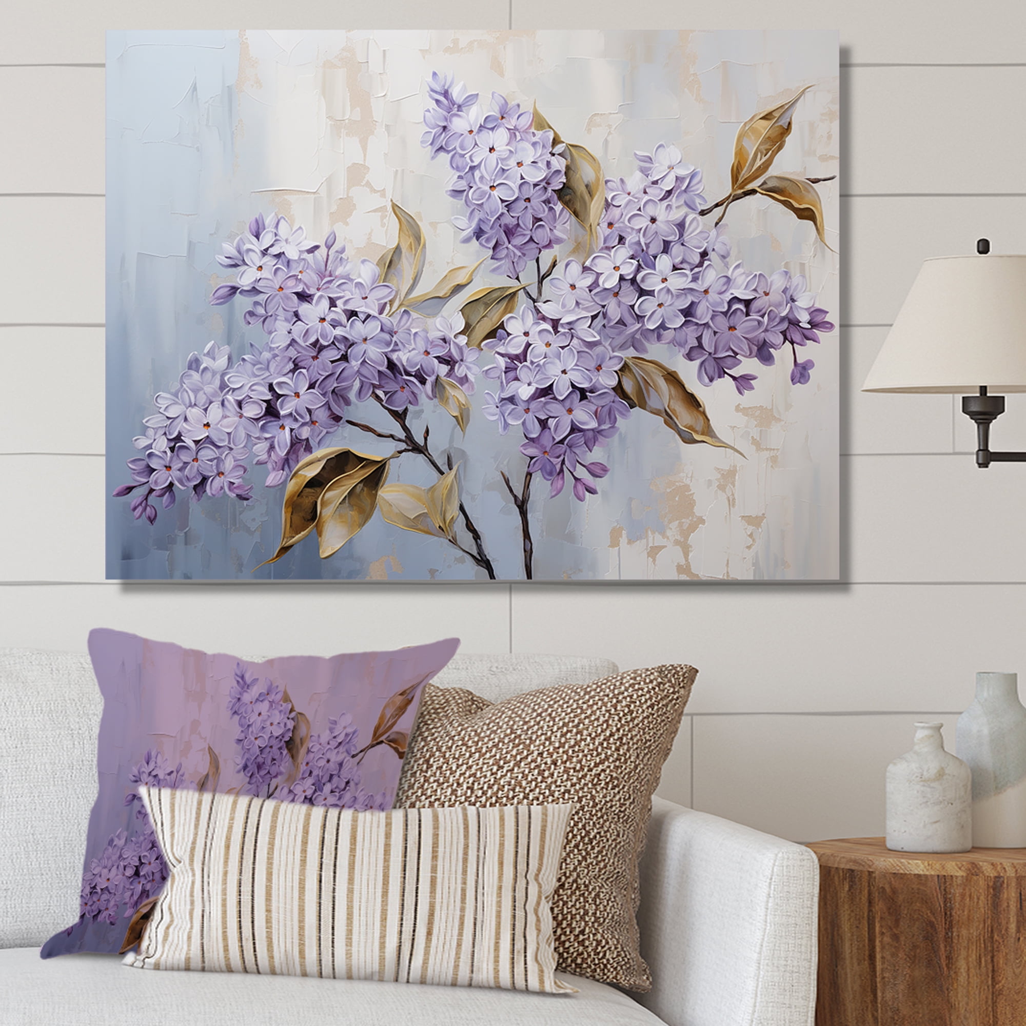 Designart "Dreams Of Pastel Lilacs III" Lilacs Wall Decor - Walmart.com