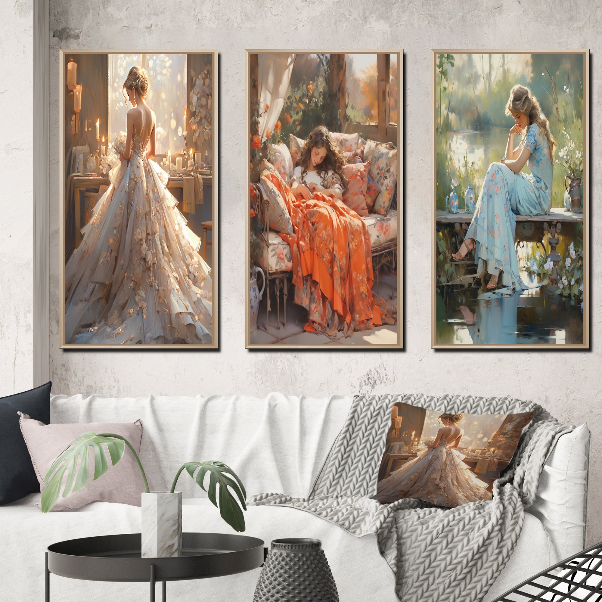 Designart "Dreamy and Elegant Impressionistic Portrait of a Woman III ...