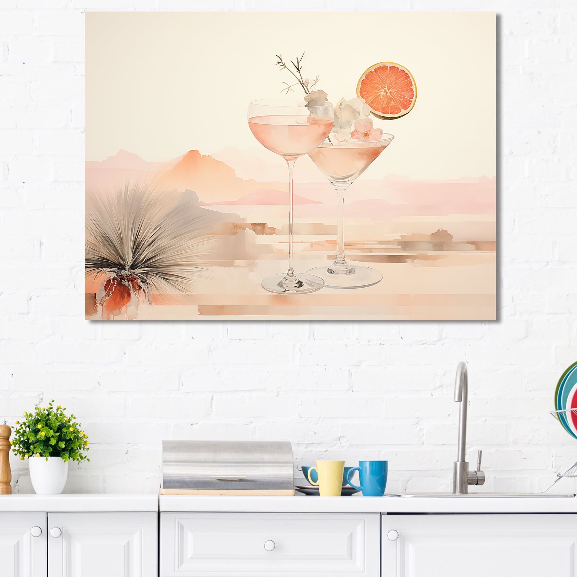 Designart "Dreamy Negroni Nostalgia I" Cocktails Wall Art Prints ...