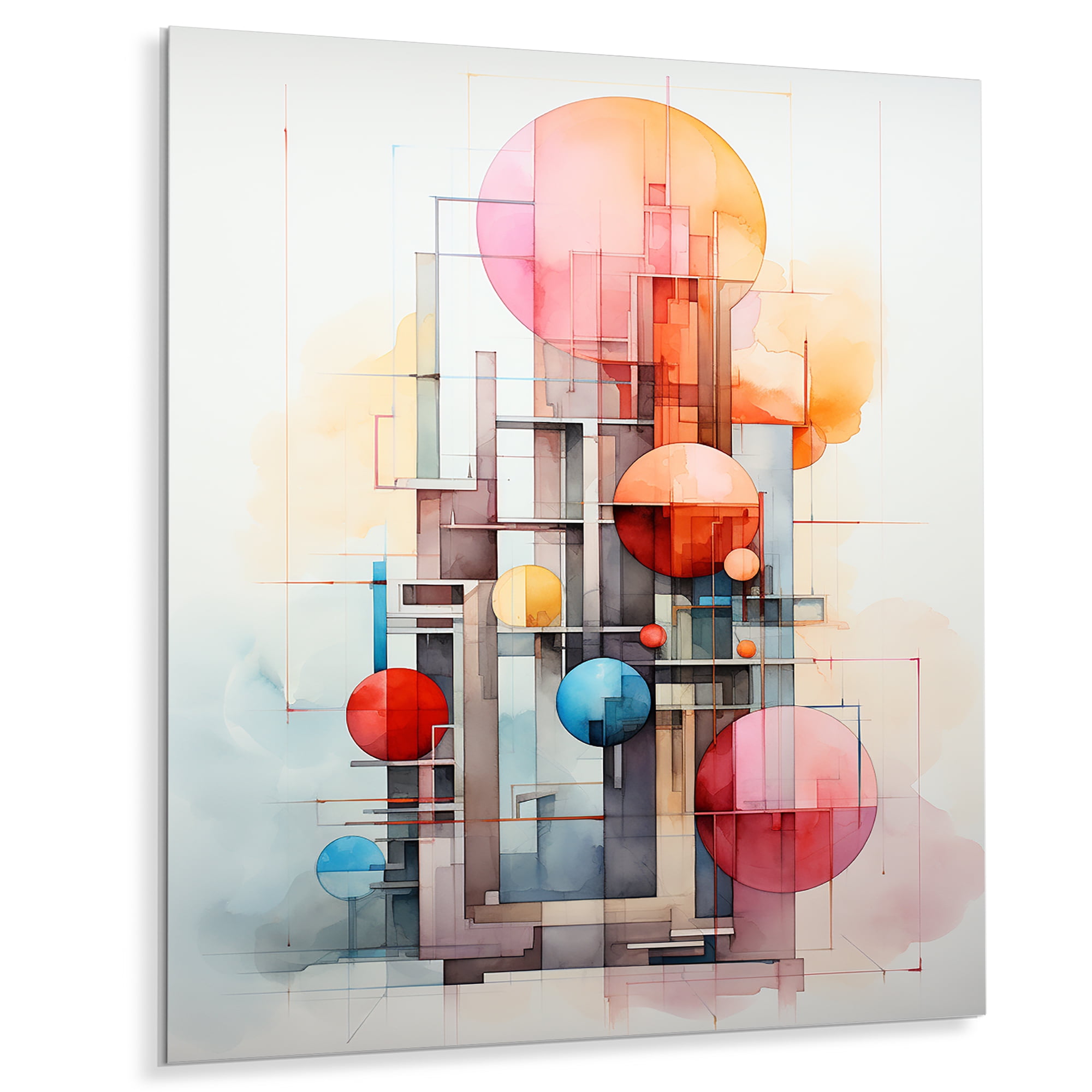 Designart "Dynamics Interplay Constructivism Spatial painting ...