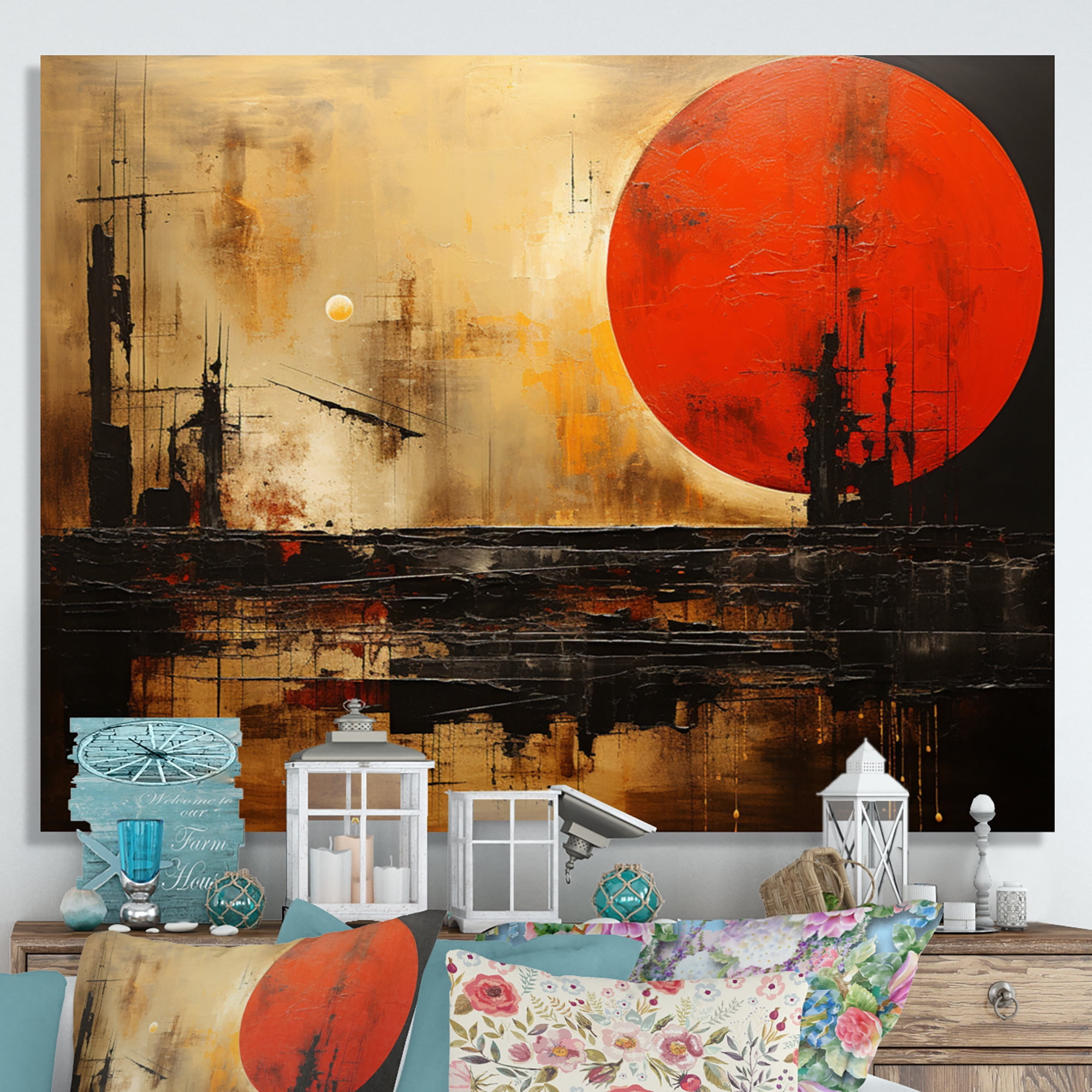 Designart "Dynastic Echoes China Art painting I" Chinese Canvas Wall Art - Walmart.com