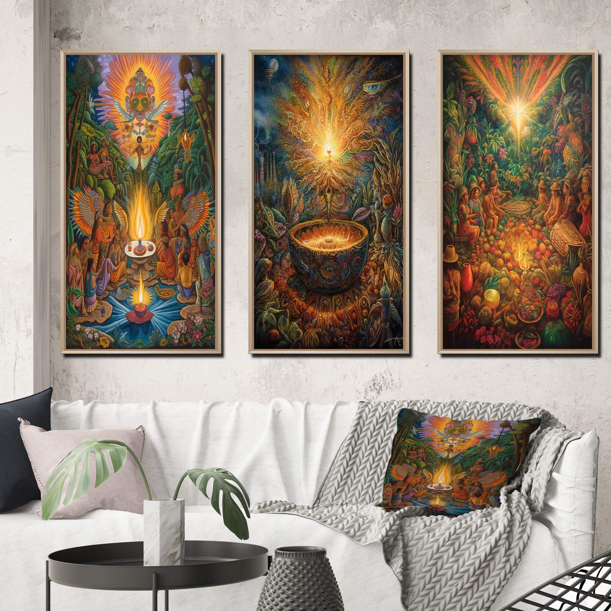 Designart "Easter Resurrection Celebration in Heaven II" Christianism ...