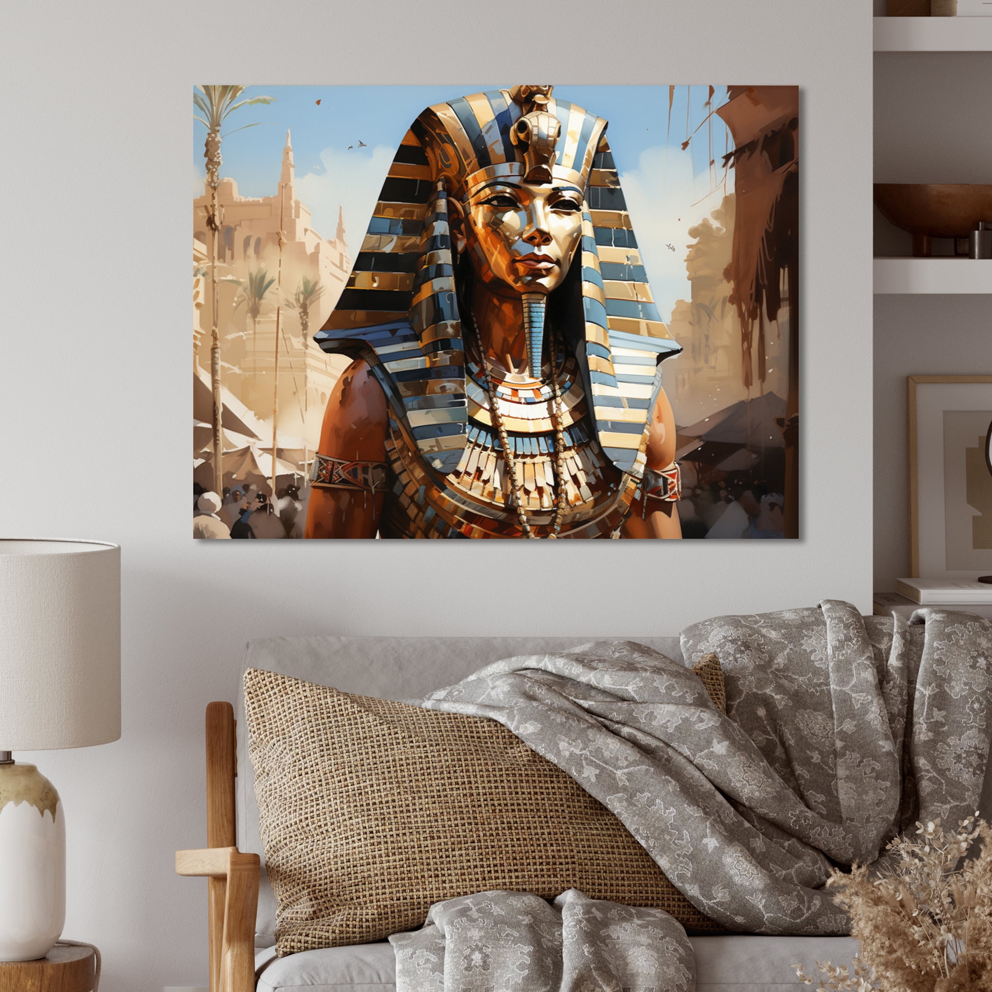 Designart "Echoes of Ancient Egypt" Egypt Metal Wall Decor - Walmart.com