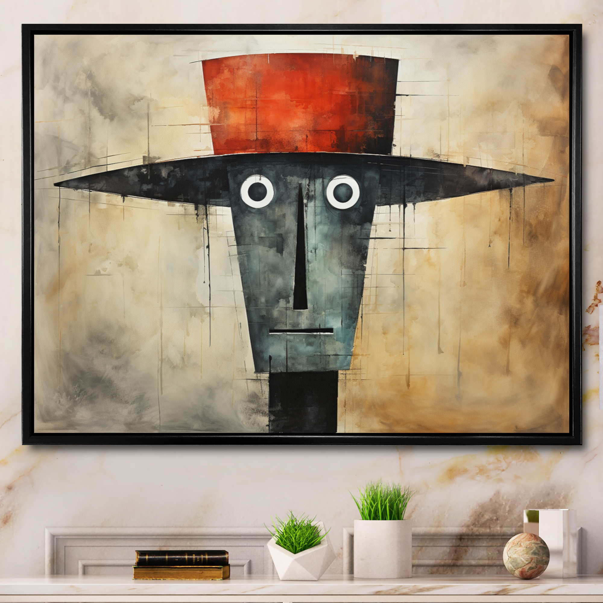 Designart "El Hombre Coral Beige Art from Mexico III" Mexican Art ...