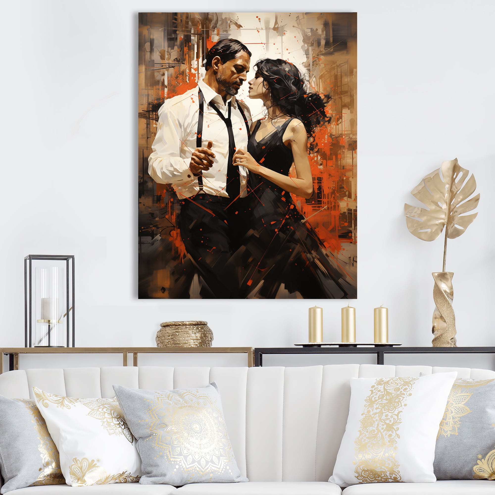 Designart "Elegant Tango Dance" Dance Wall Art Living Room - Walmart.com