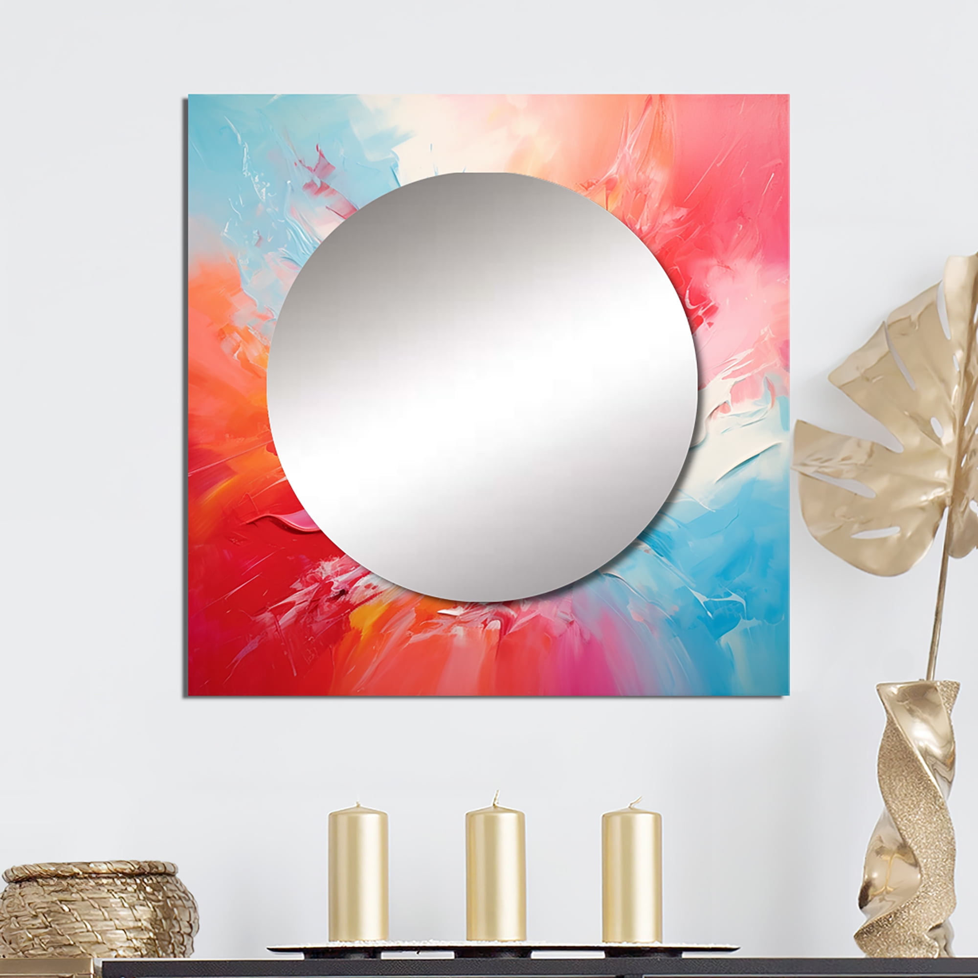 Designart "Energetic Eruptions Mid Century Artistry III" Abstract ...