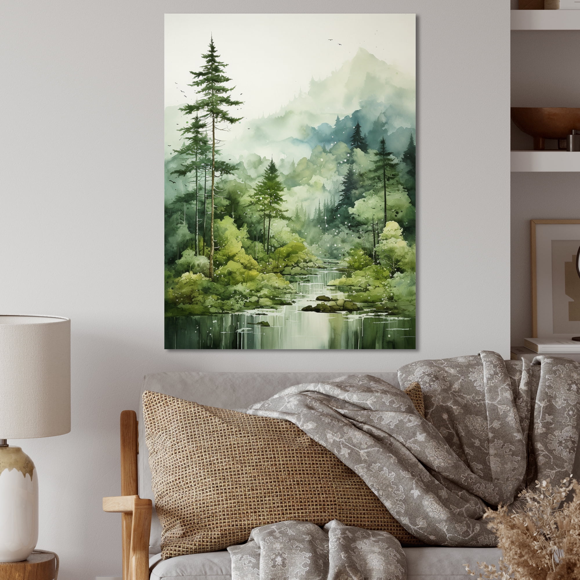 Designart "Enigmatic Forest Scenes" Landscape & Nature Metal Art Print ...