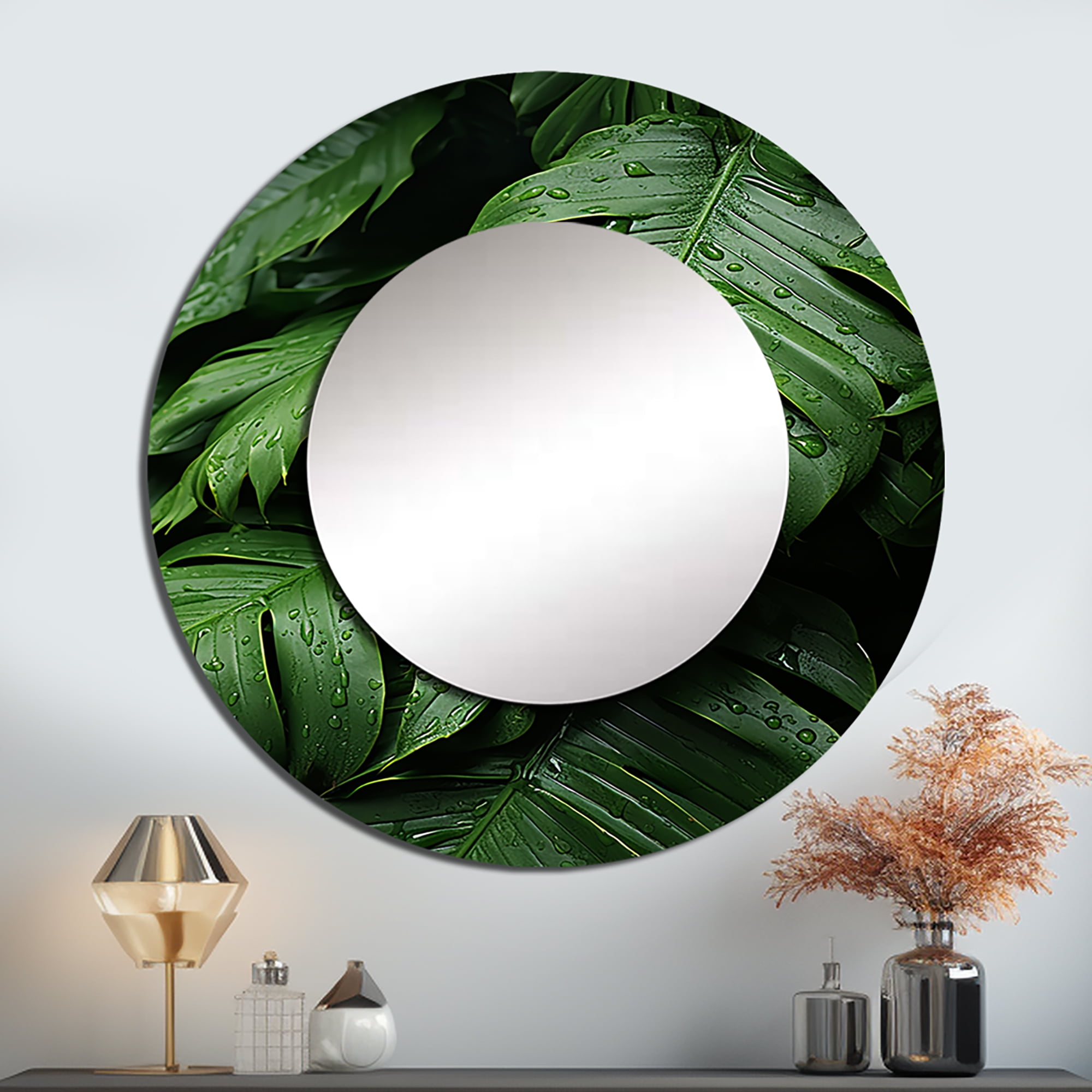 Designart "Exotic Palmscape Beneath The Emerald Canopy" Palms & Palm ...