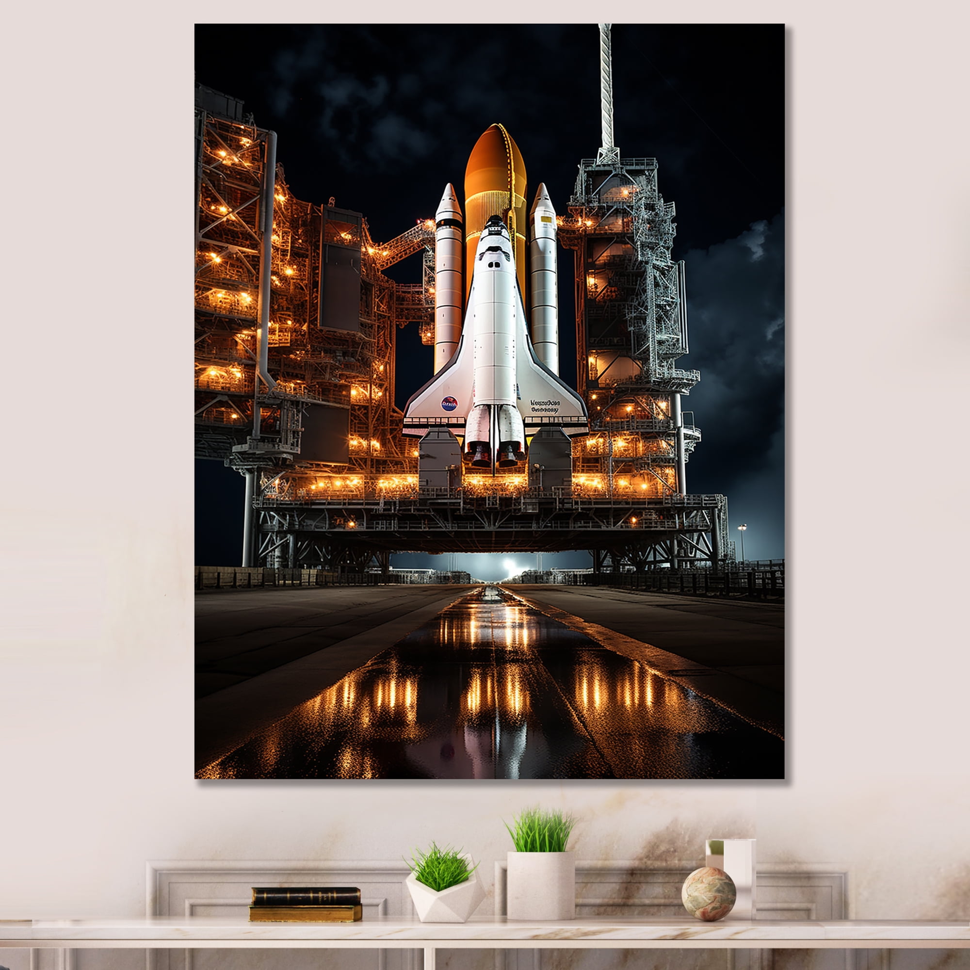 Designart "Exploration Legacy Space Shuttle II" Space Shuttle Wall ...