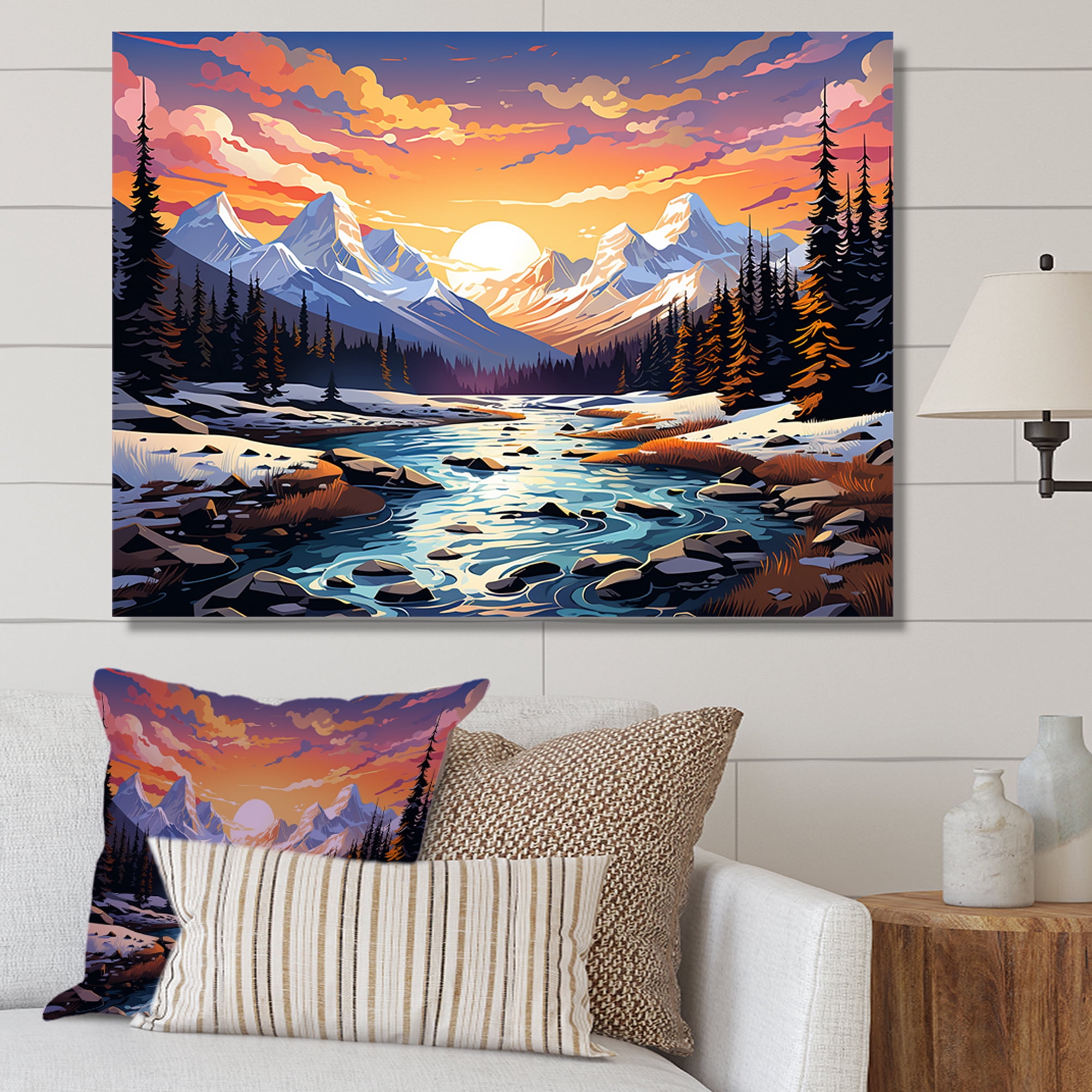 Designart "Exploring Colorado River Trails" Extra Large Landscapes Wall ...
