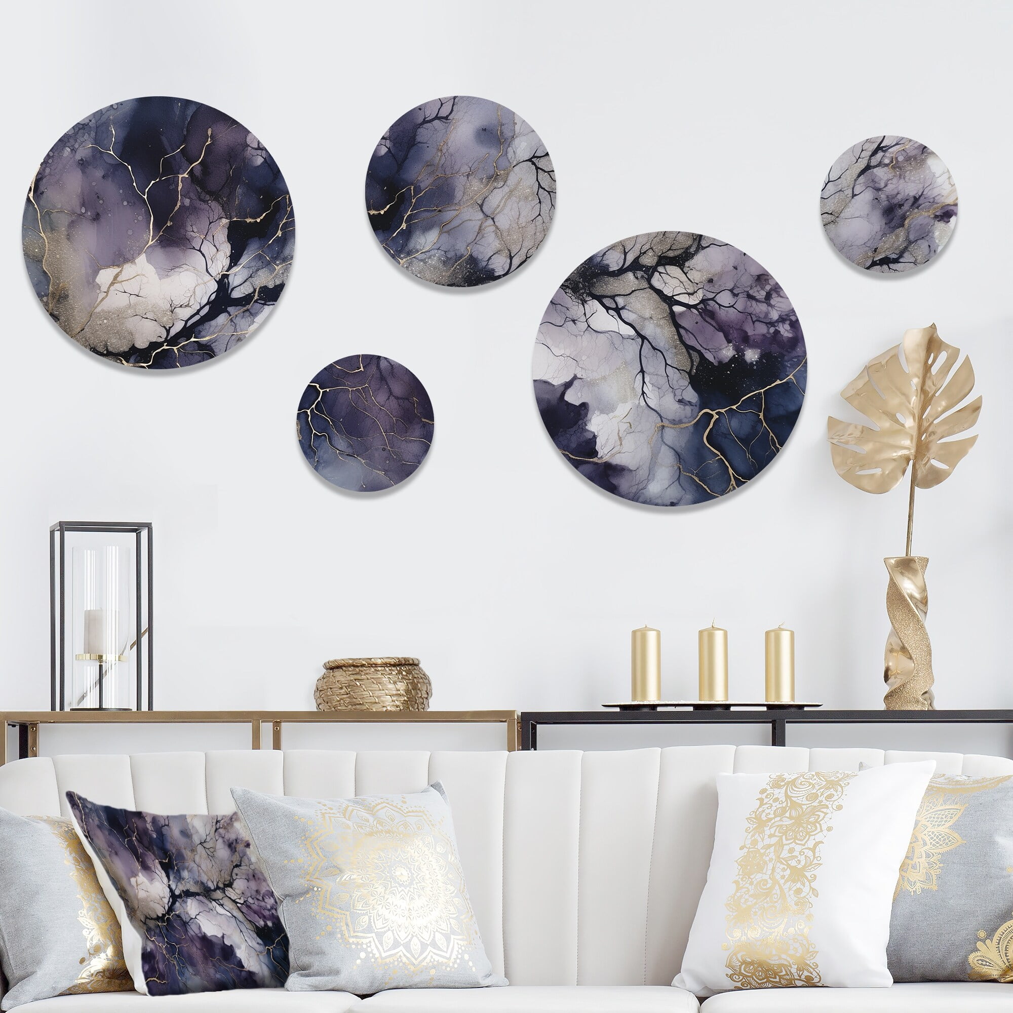 Designart "Exploring The Language Of Painting Purple III" Abstract ...