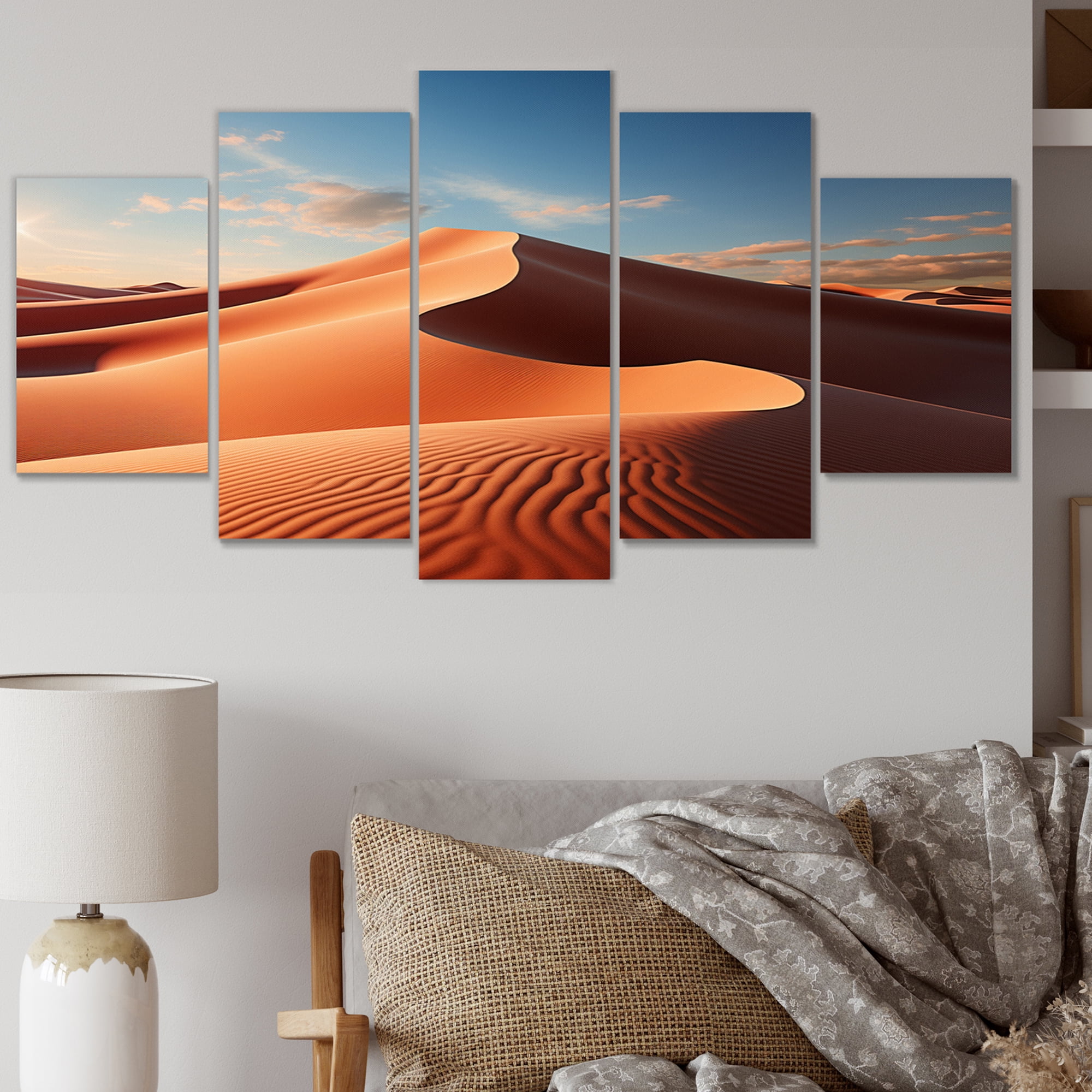 Designart "Exploring the Vastness of the Desert I" Landscapes Metal ...