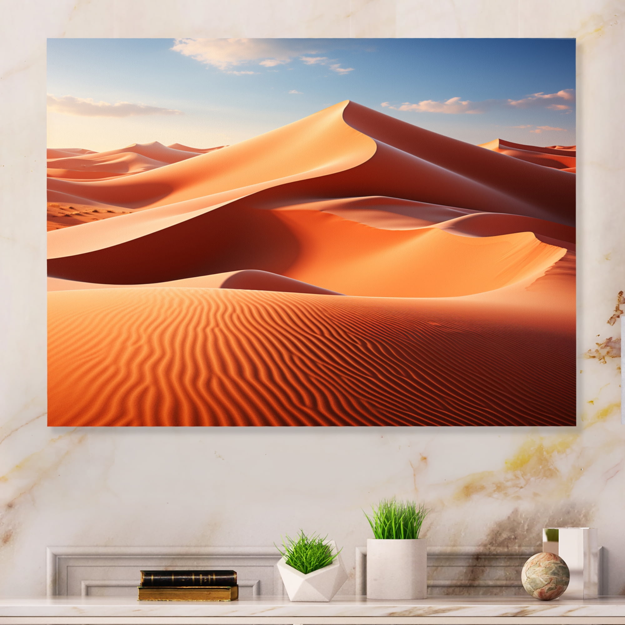 Designart "Exploring the Vastness of the Desert II" Landscapes Metal ...
