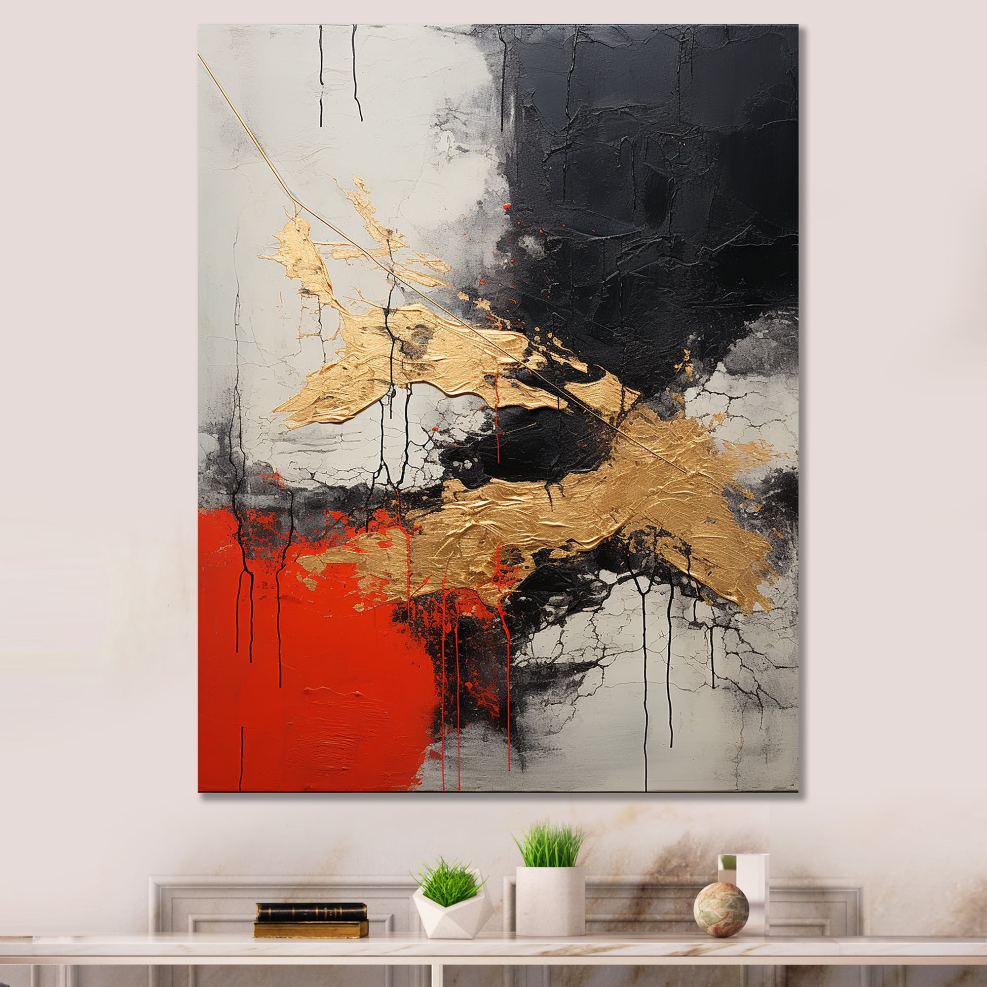 Designart "Explosive Volcanic Fury I" Volcano Wall Decor - Walmart.com