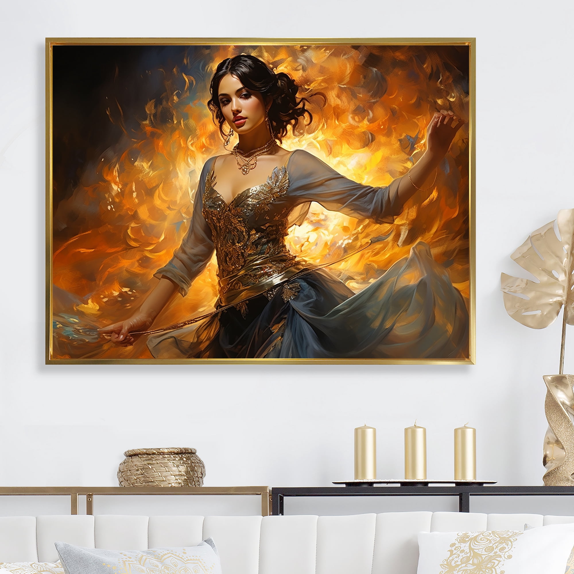 Designart "Expressive Movements Of A Middle Eastern Belly Dancer II ...