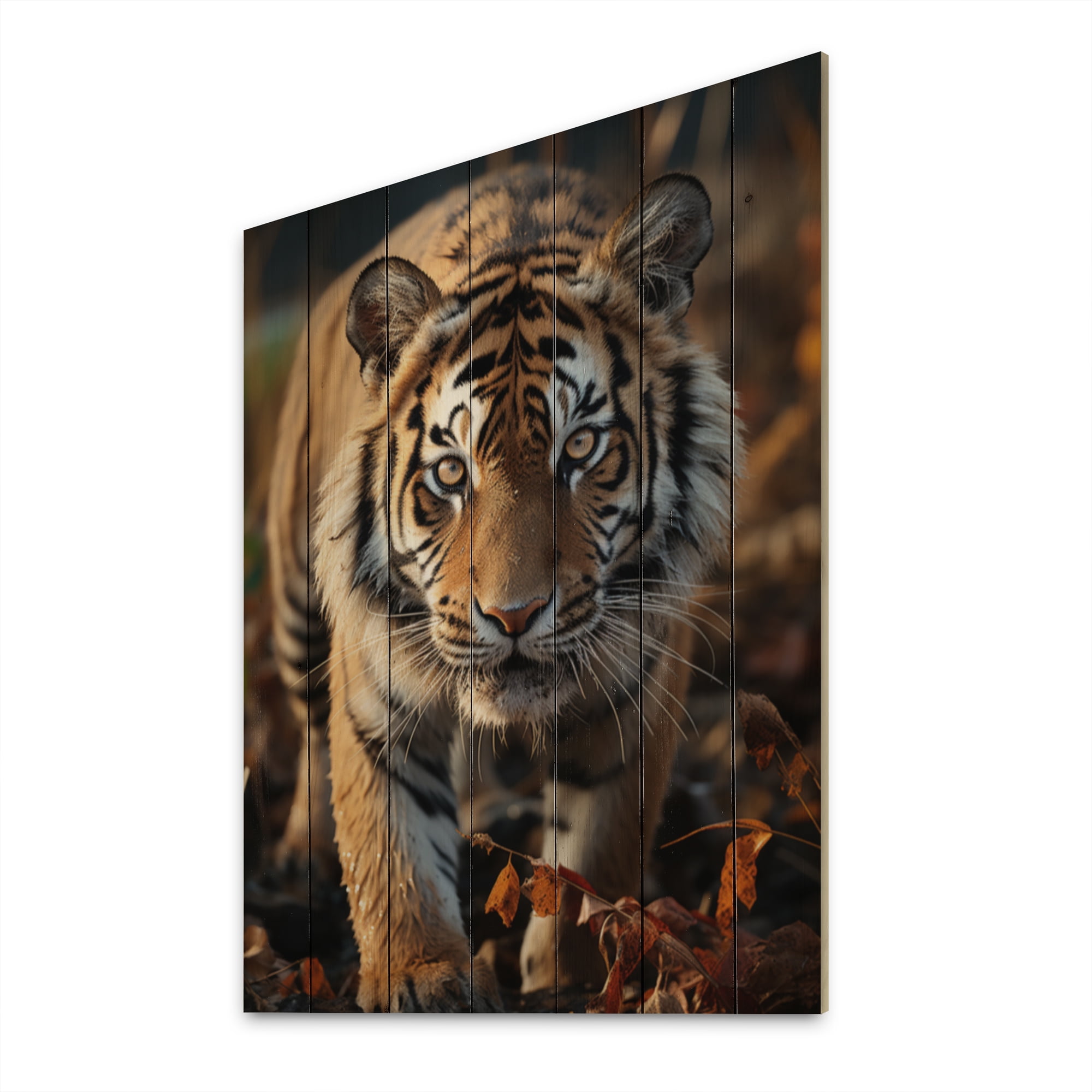 Designart "Extremely Detailed Tiger Portrait II" Animals Print on ...
