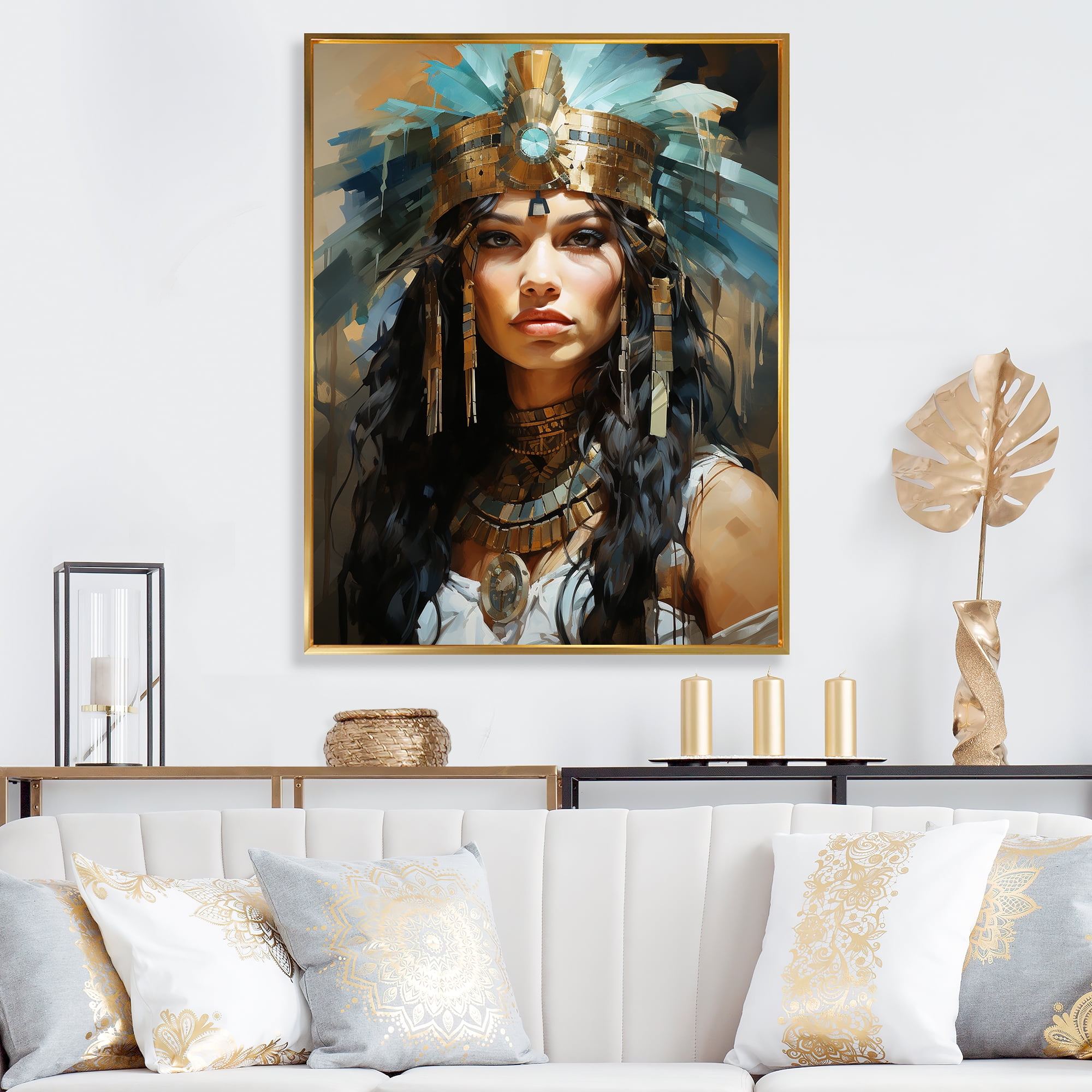 Designart "Extremely Portrait Cleopatra, The Great Leader" Portrait ...