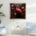 Designart "Feathered Ping Pong Fiasco" Animals Framed Wall Art Decor ...