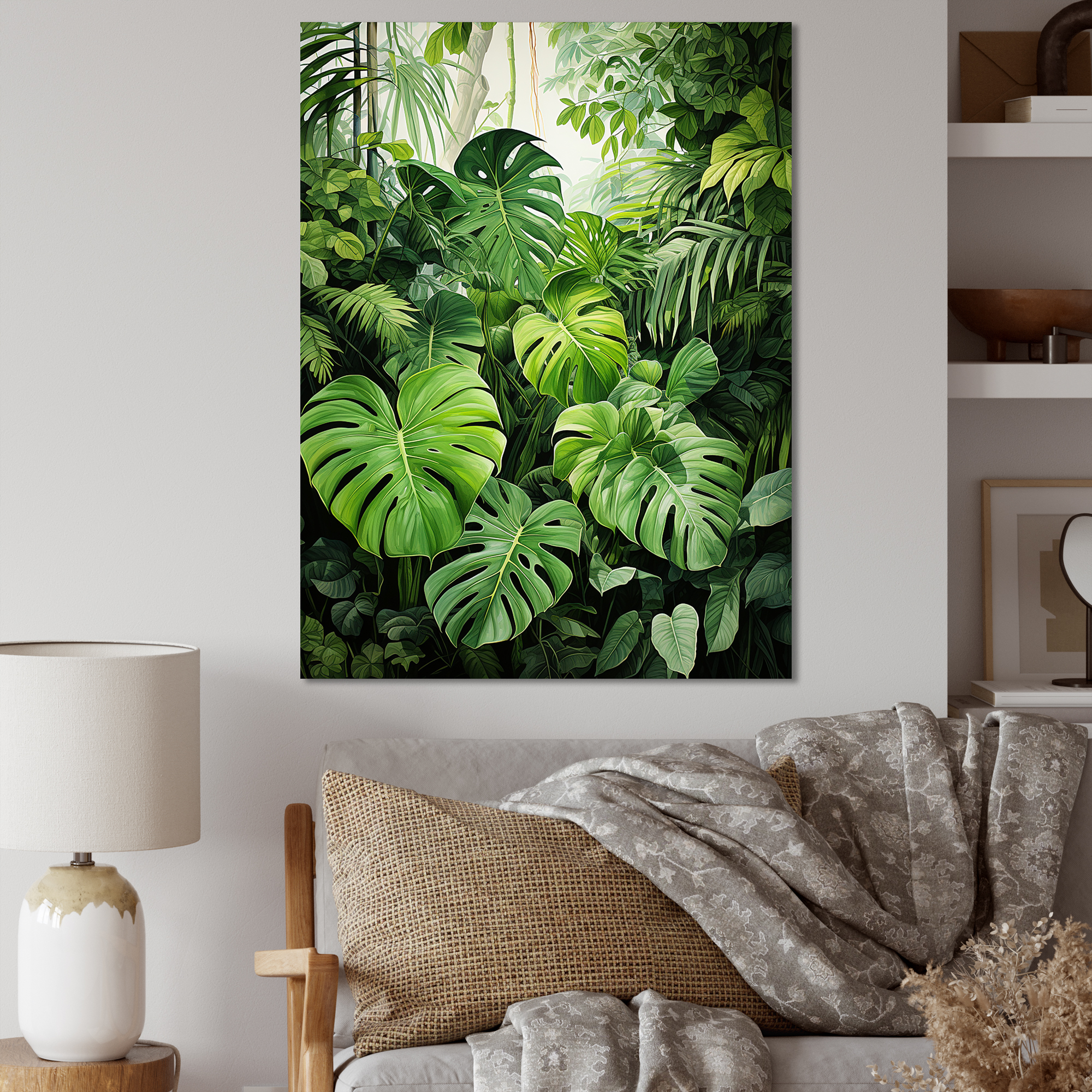 Designart "Ferms Natures Euphony" Floral & Botanical Wall Decor ...