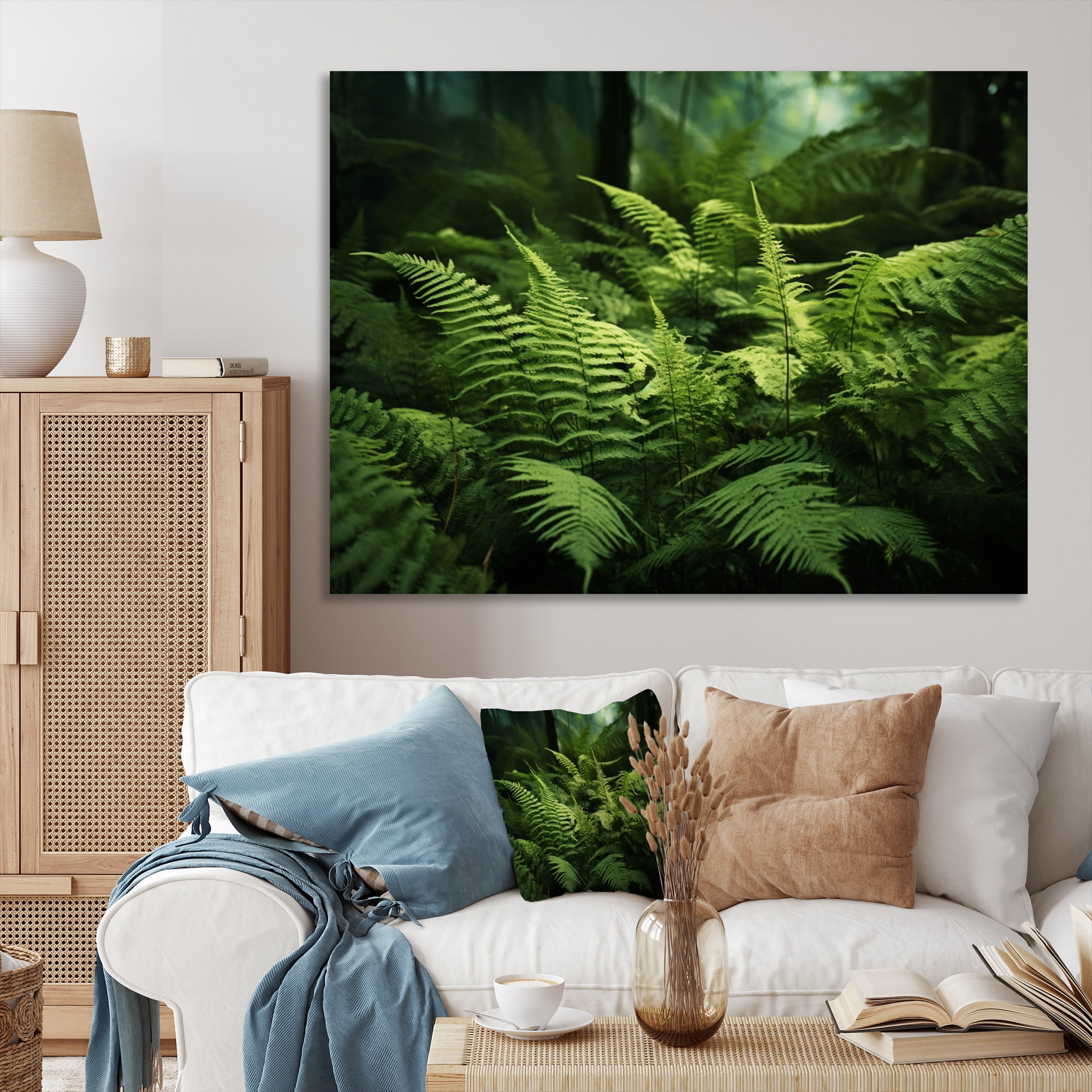 Designart "Ferns Plant captivate Forest I" Floral Wall Decor - Walmart.com