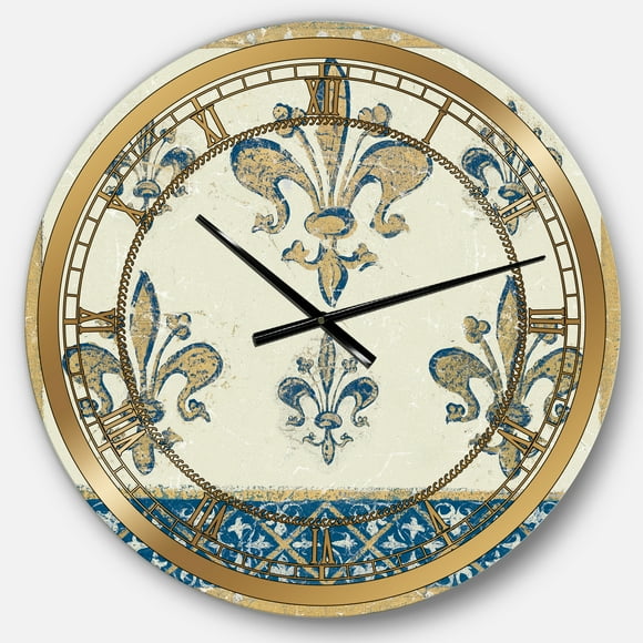 Fleur Lis Wall Clock