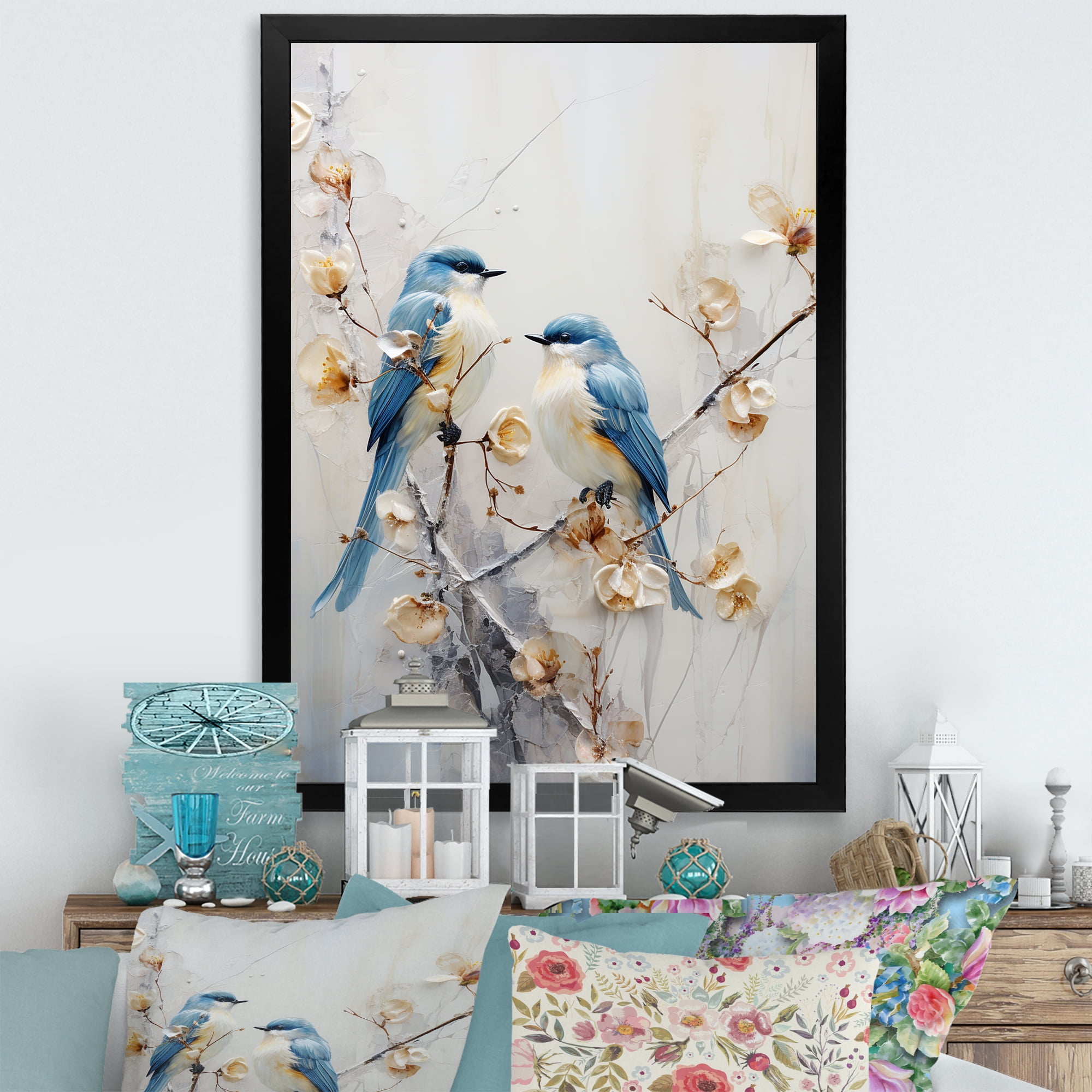 Designart "Floral Harmony Birds Of Paradise I" Birds Of Paradise ...
