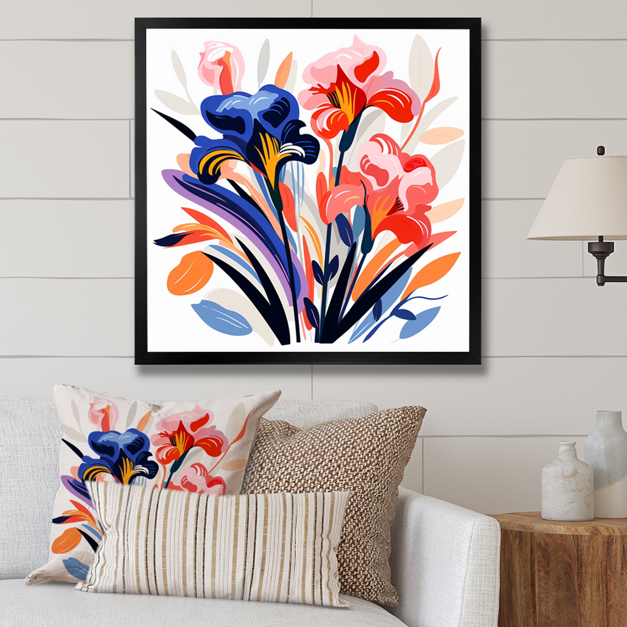 Designart "Floral Pattern in the Style of Henri Matisse III" Floral ...