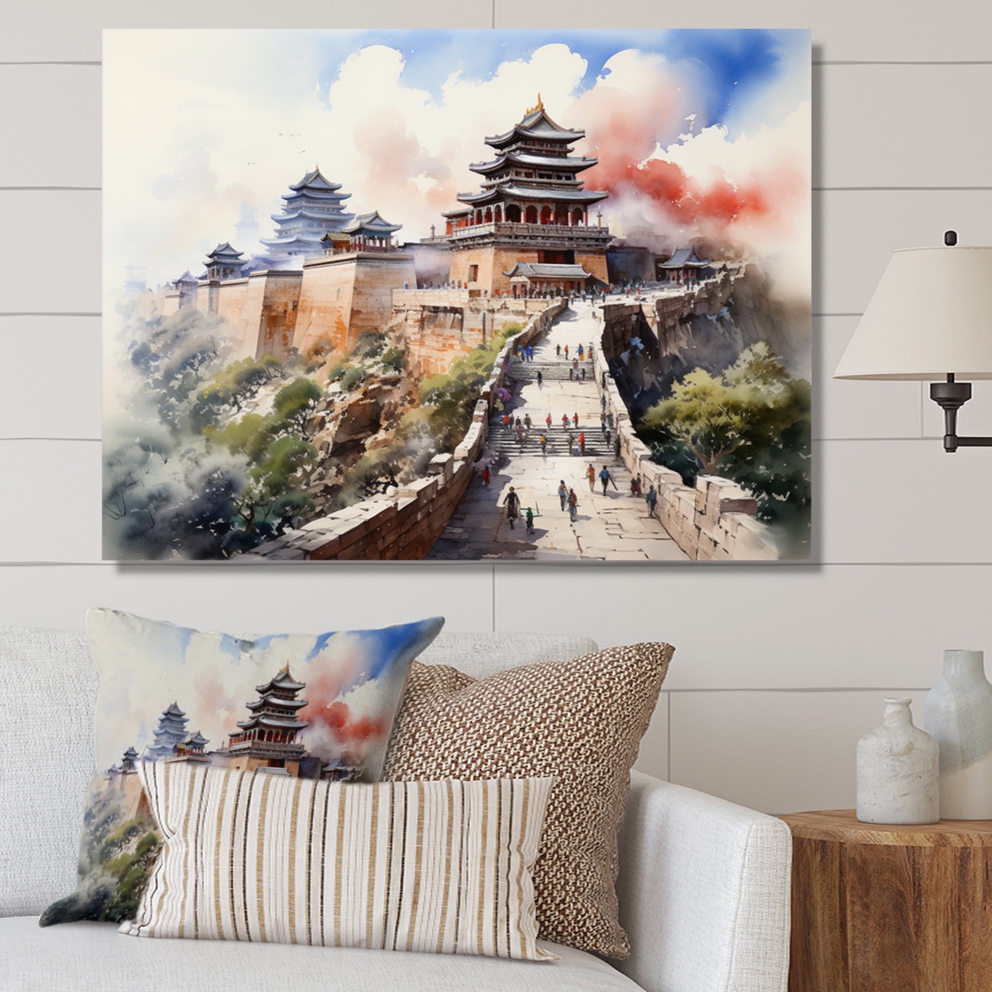 Designart "Forbidden City China Art painting II" Chinese Wall Art ...