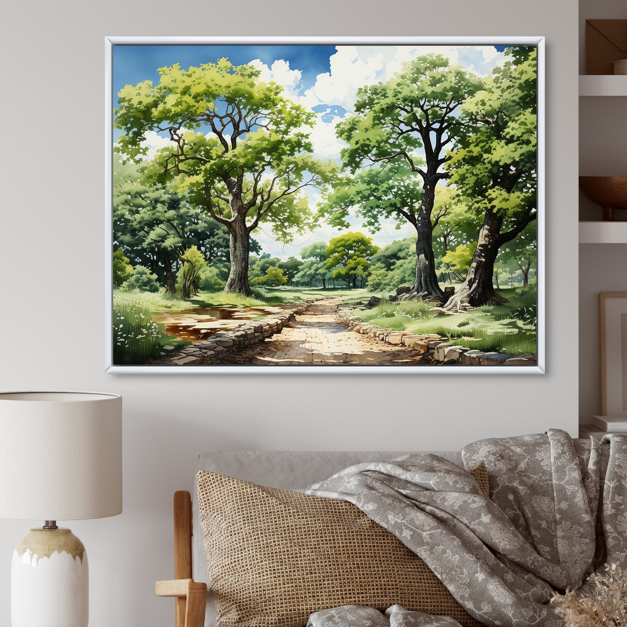 Designart "Forest Canopy Portrayed Trees in Harmony I" Landscapes ...