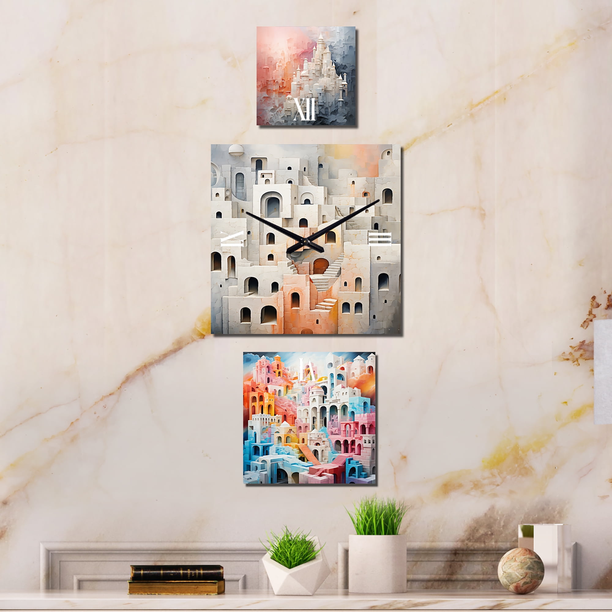 Designart "Fortresses in Minimalist Style" Buildings & Cityscapes ...