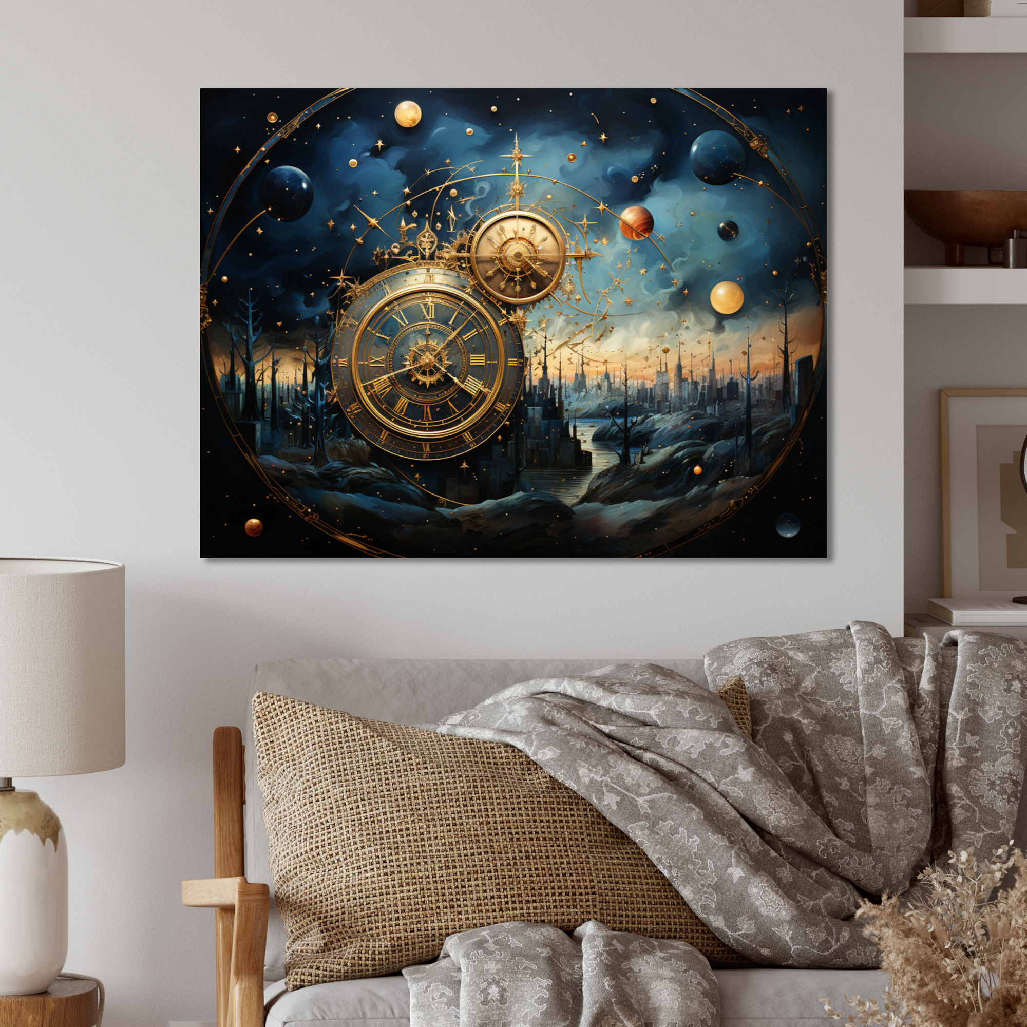 Designart "Galactic Guide Celestial Chart" Astrology Metal Wall Decor ...