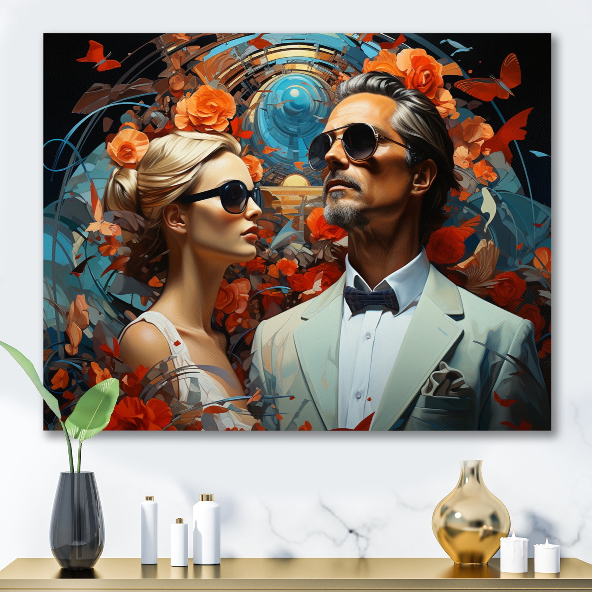 Designart " Galas Dream Portraits" Surrealism Wall Decor - Walmart.com