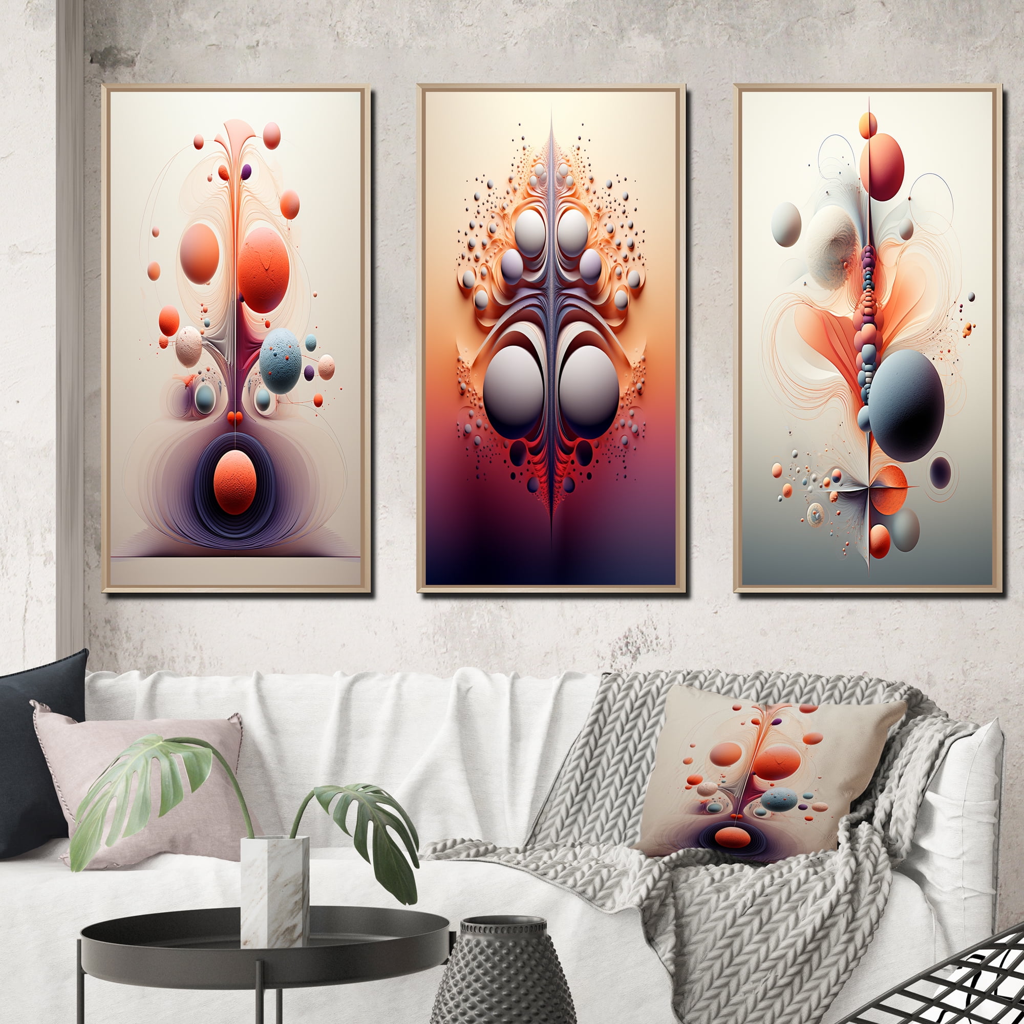 Designart "Geometric Metamorphosis Abstract Multiverse VI" Abstract ...