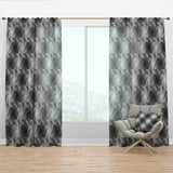 Designart 'Geometric Monochrome Hexagon Pattern' Modern & Contemporary ...