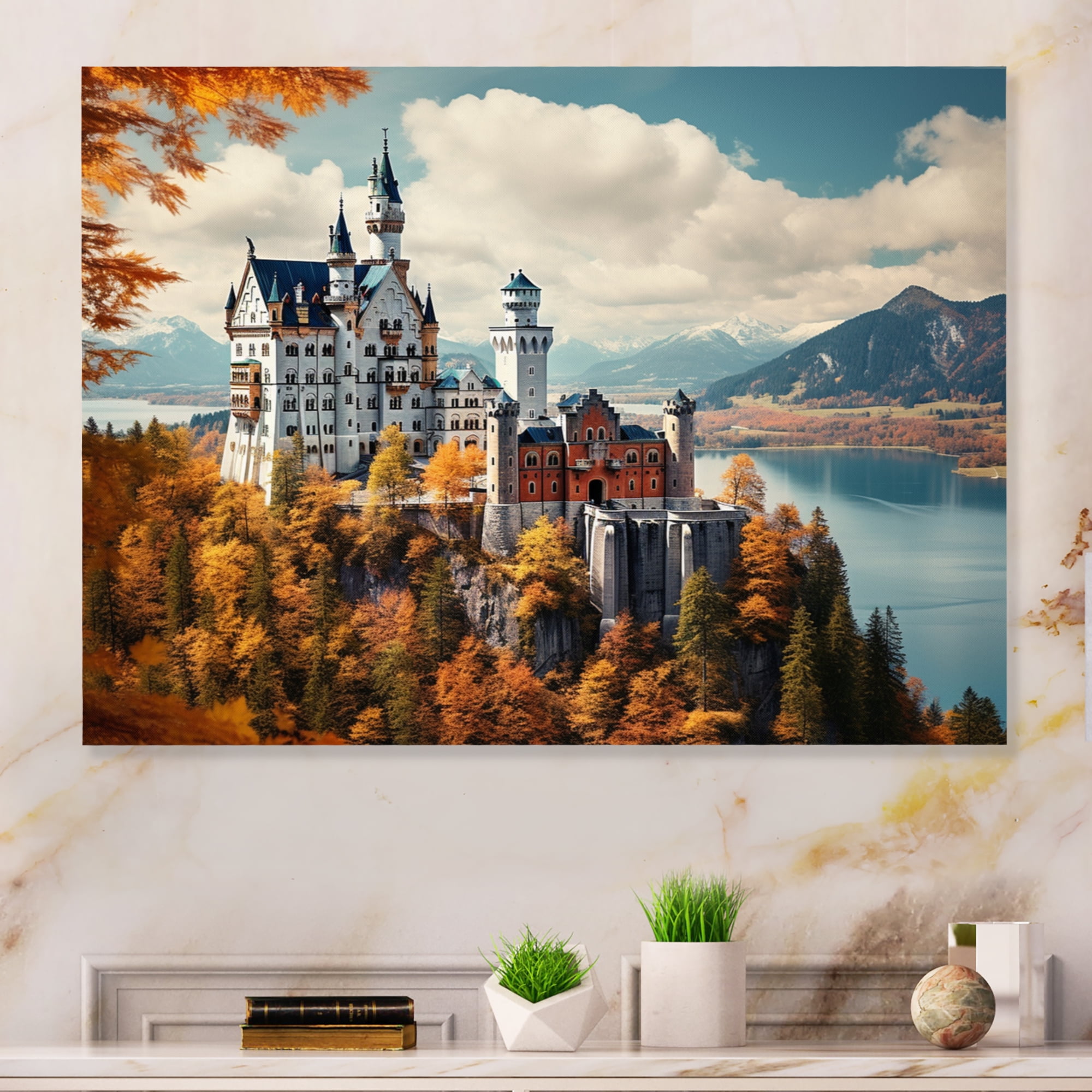 Designart "German Fortress" Castles Metal Wall Decor - Walmart.com