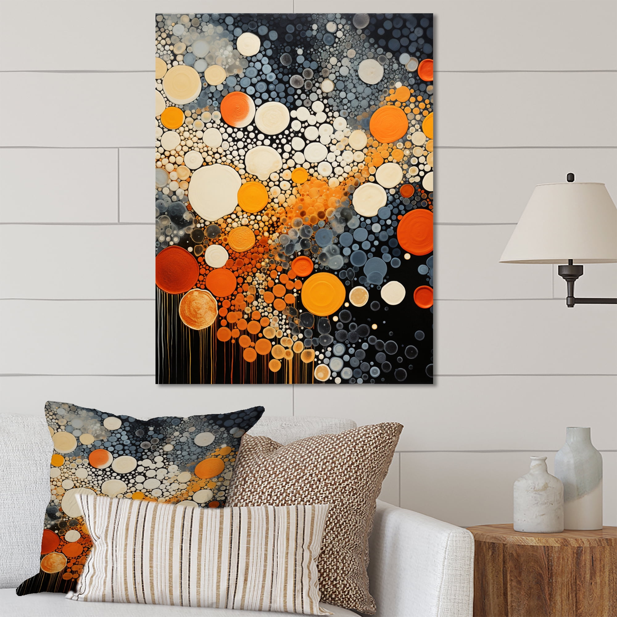 Designart "Geyser Geothermal Wonder Painting IV" Abstract Metal Wall ...