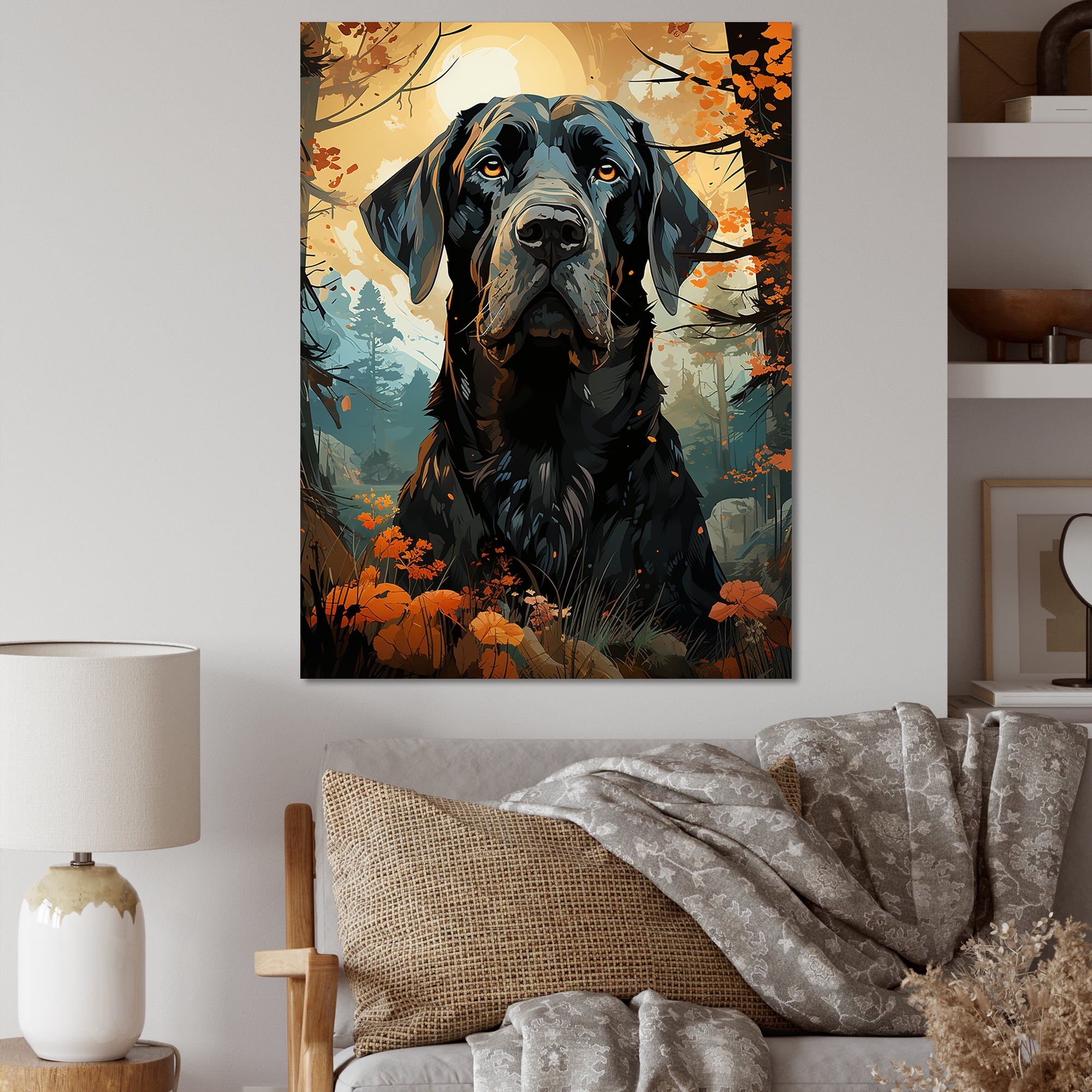 Designart "Grandeur Of The Great Dane" Animals Dog Wall Decor - Walmart.com